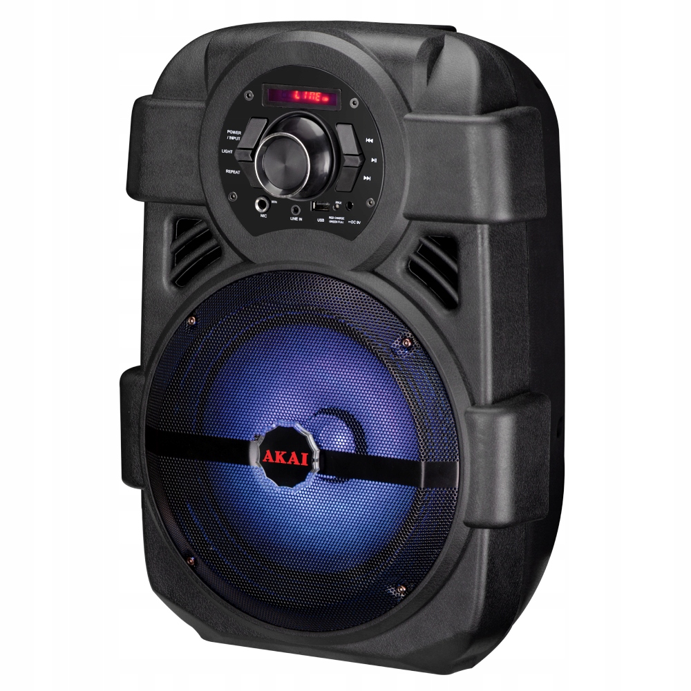 GŁOŚNIK PRZENOŚNY LED Z MIKROFONEM AKAI ABTS-808L • Cena, Opinie - Allegro