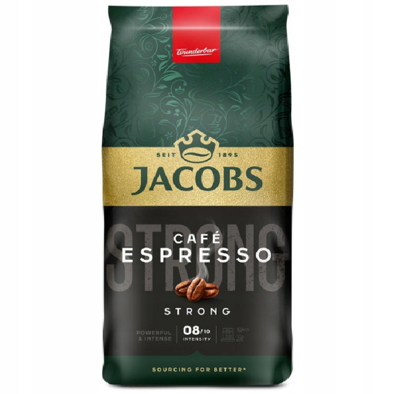 Jacobs Cafè Espresso Strong Kawa ziarnista palona 1000 g (8711000539187 ...