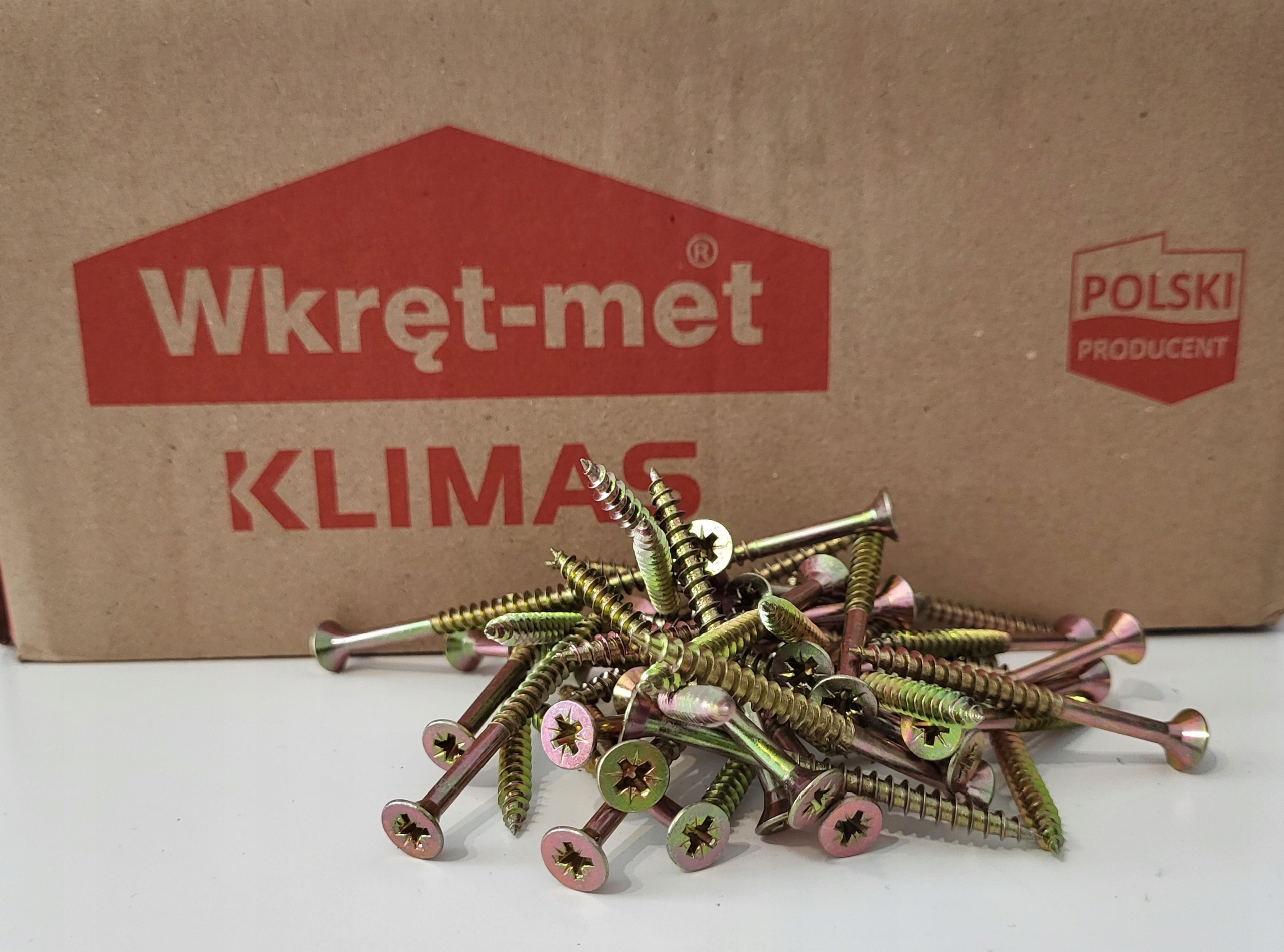 KDH 5X60 WKRĘTY HARTOWANE DO DREWNA Z PEŁNYM GWINTEM Z ŁBEM STOŻKOWYM I ...