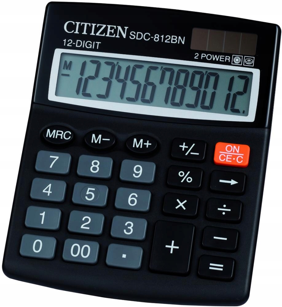 Duży kalkulator biurowy CITIZEN SDC-812NR czarny (4562195139881) • Cena ... Duży kalkulator biurowy CITIZEN SDC-812NR czarny (4562195139881) • Cena ...