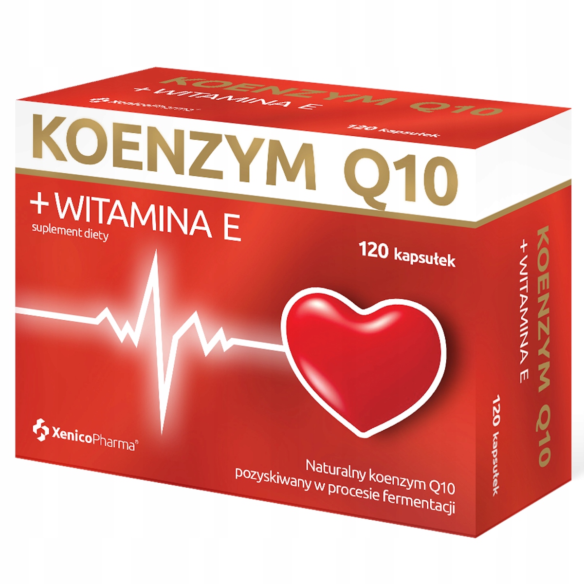 Xenico Koenzym Q10 + Witamina E 120 kapsułek (5905279876231) • Cena, Opinie • Preparaty ...