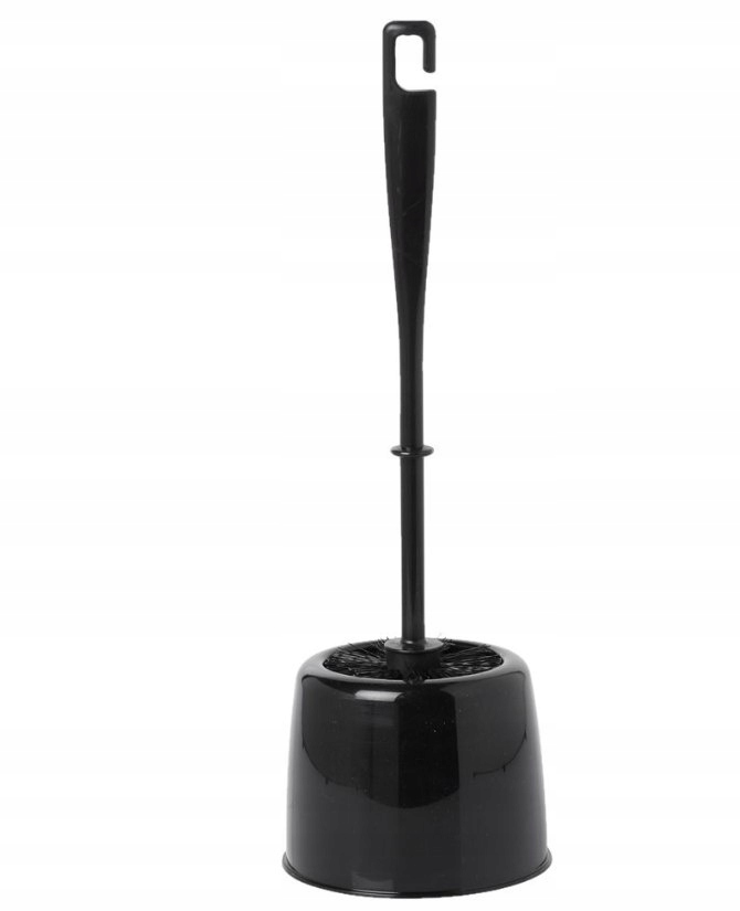 Čierna WC kefa na záchod čistenie toalety - Allegro