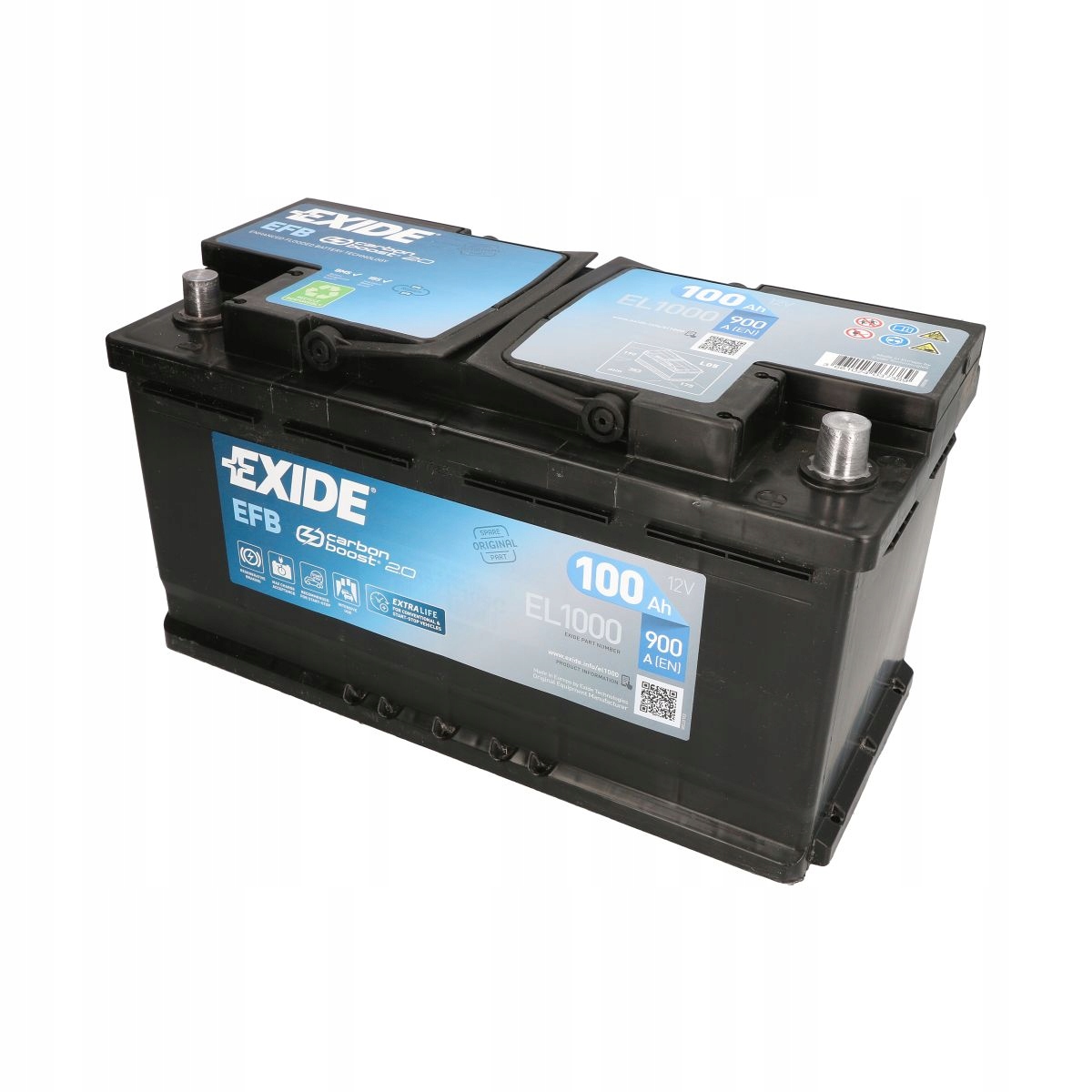 Akumulator EXIDE 12V 100Ah/900A P+ START&STOP 3661024037389 za 948 ...