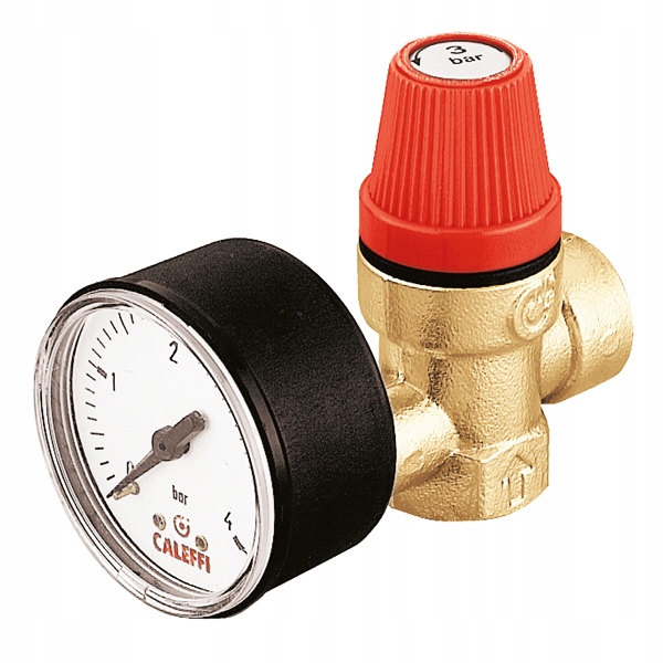 ZAWÓR BEZPIECZEŃSTWA Z MANOMETREM CALEFFI 3/4 6BAR • Cena, Opinie • Zawory 12574725898 • Allegro