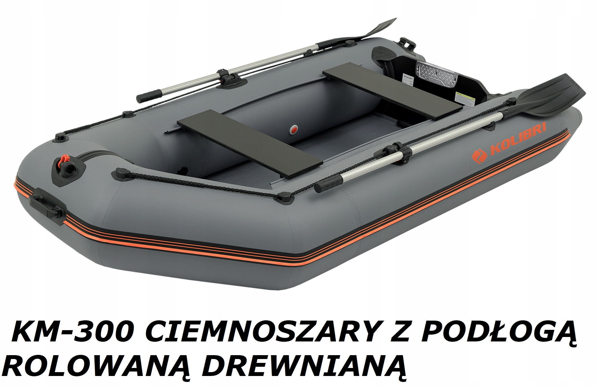 PONTON WĘDKARSKI TURYSTYCZNY KOLIBRI KM-300 CIEMNOSZARY Z PODŁOGĄ ROLOWANĄ - 5905369807084 ...