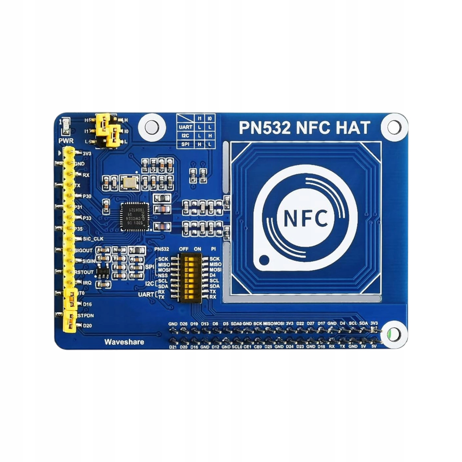 Waveshare PN532 NFC HAT Modul NFC RFID 13,56 MHz Raspberry Pi-hez, (5908456434545) • Ár ...