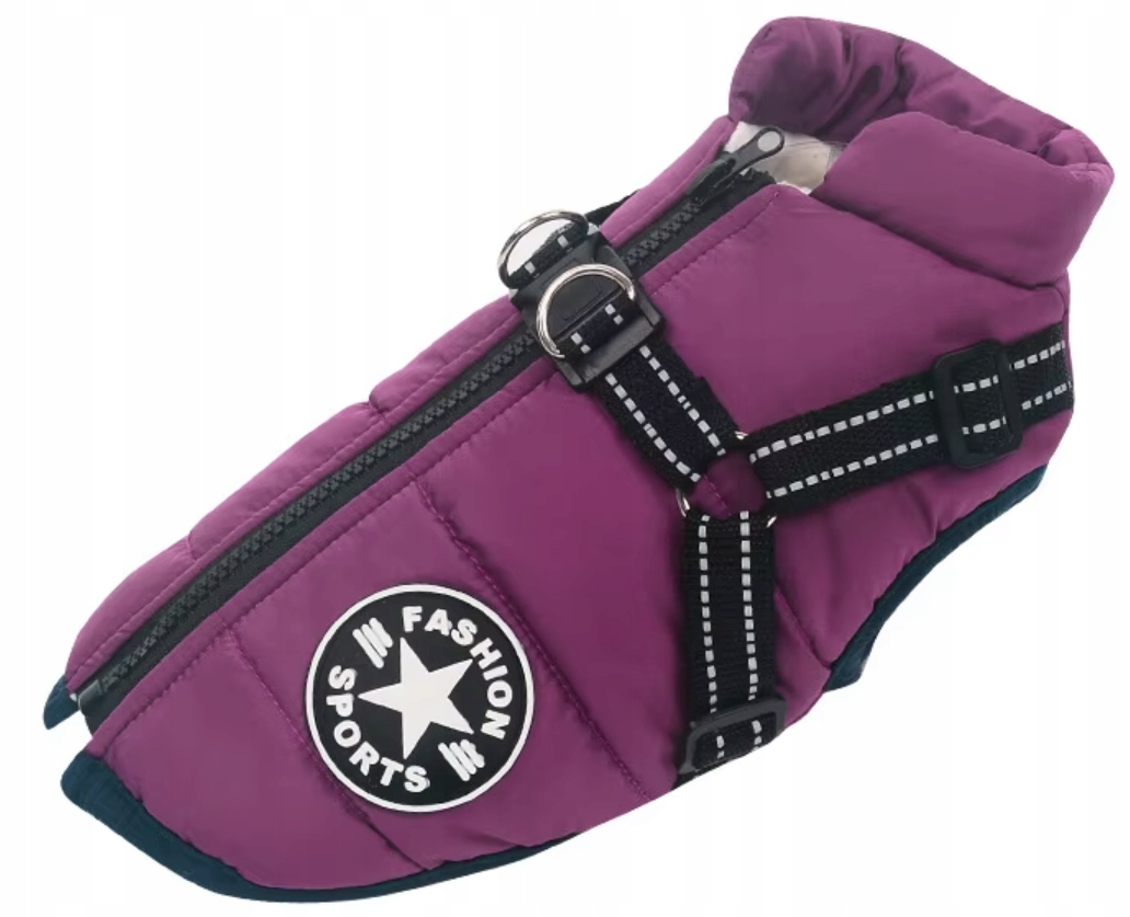 TEPLÁ VESTA PRE PSA, OBLEČENIE NA ZIMU, FLEECE, REFLEXNÉ POSTROJE XXL ...