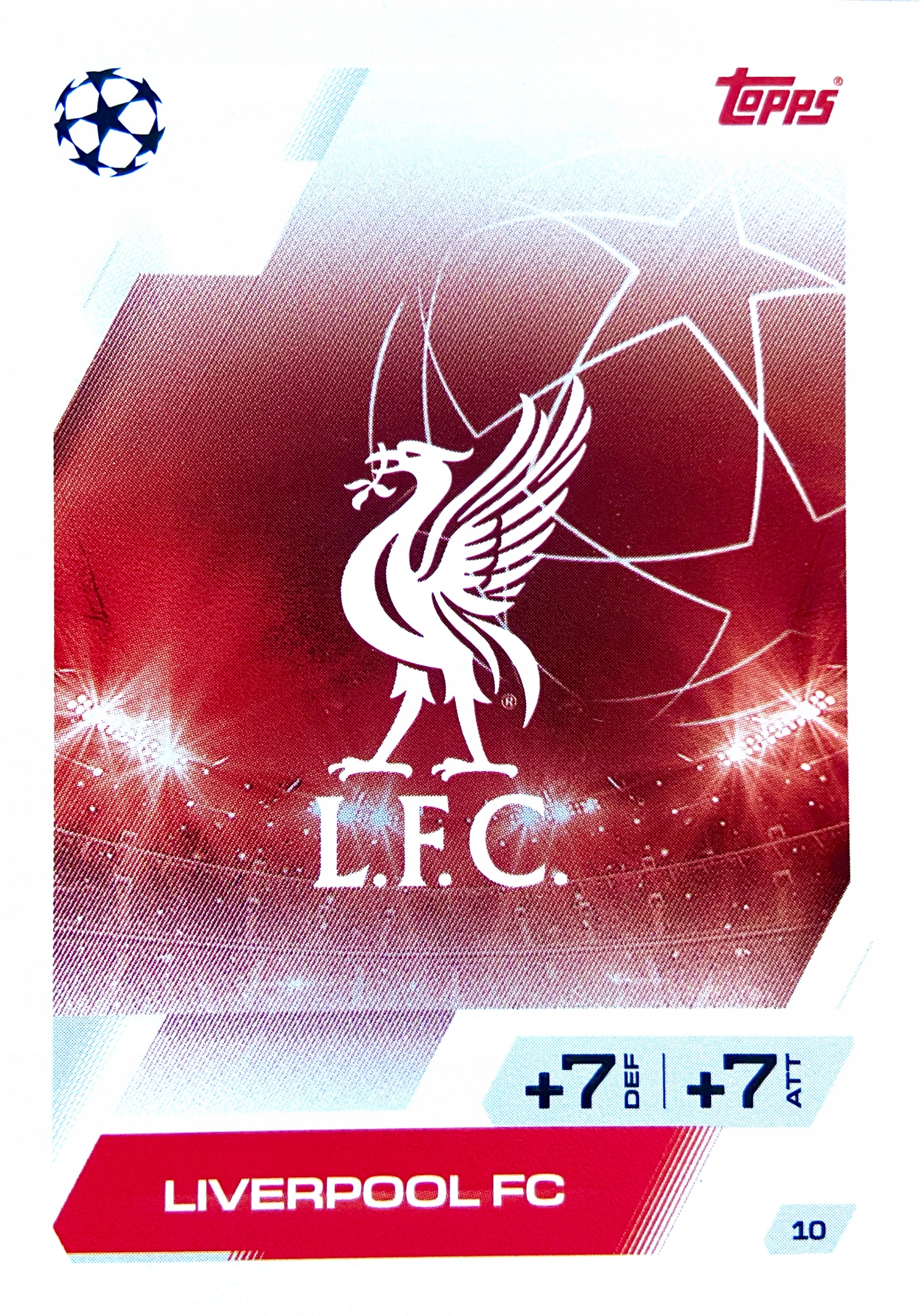 ZÁPASOVÝ ÚTOK UCL 2025/26 2026 ODZNAK TÝMU LOGO 10 LIVERPOOL za 42 ...