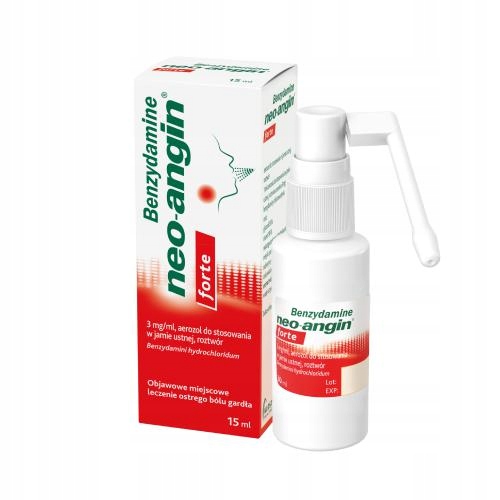 Benzydamine Neo-Angin Forte 3mg/ml, 15ml 13780420912 - Allegro.pl