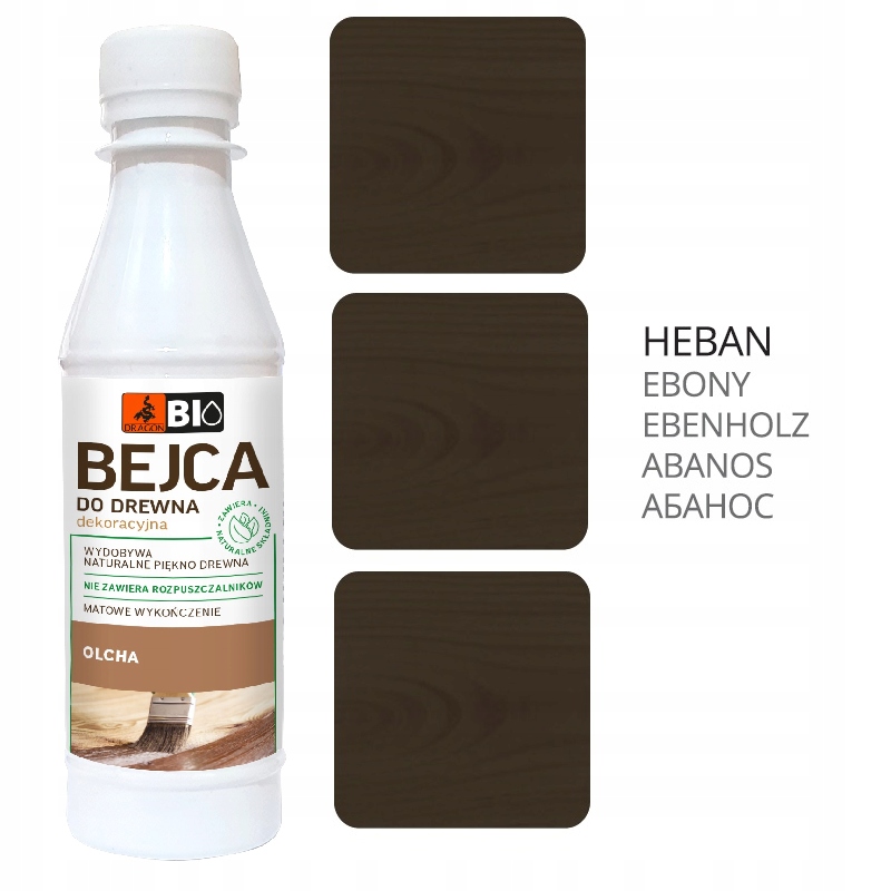 Bejca Do Drewna BIO WODNA Dragon 200ml HEBAN (ZBD200HE) • Cena, Opinie ...