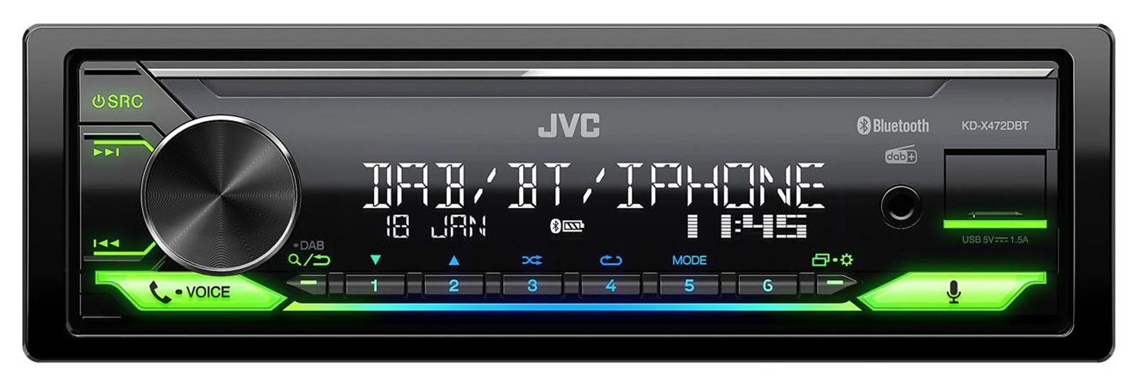 2 x JVC KD-X482DBT Autorádio AUX USB MP3 DAB+ Bluetooth VarioColor za 13570.00CZK - Allegro