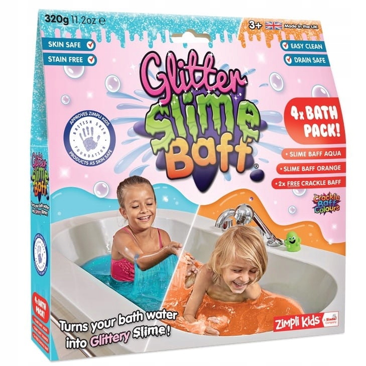 Proszek do kąpieli Glitter Gelli Baff Orange&Aqua (0813974026309 ...