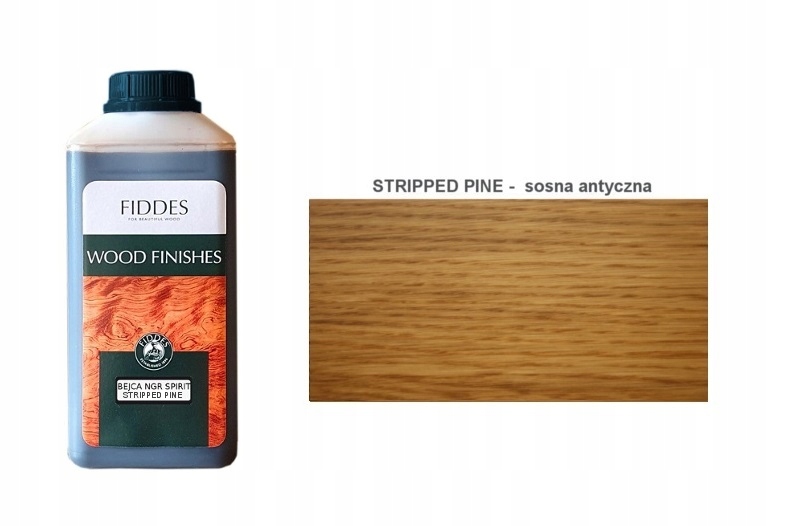 FIDDES Bejca spirytusowa do mebli antyków NGR STRIPPED PINE 1L sosna ...