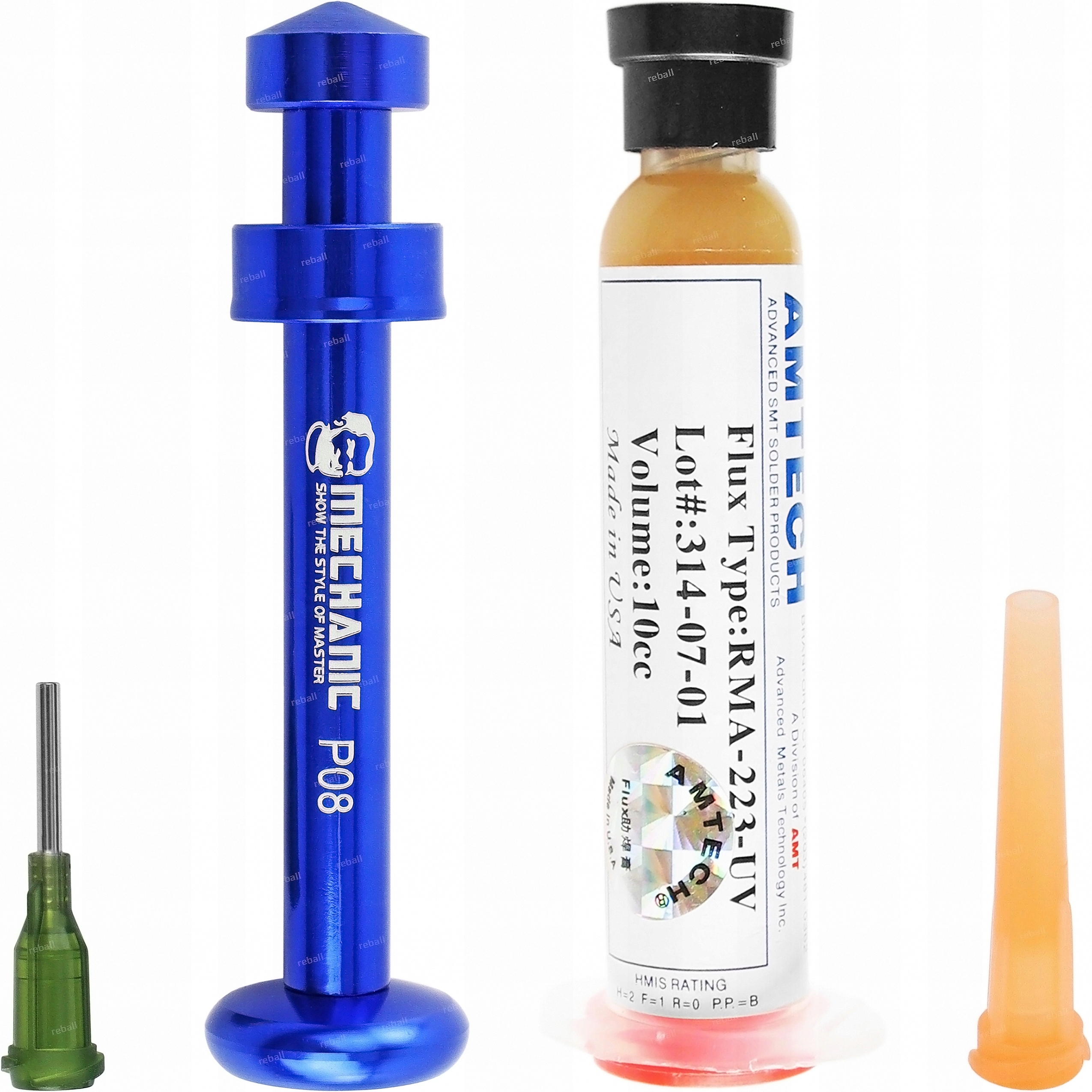 AMTECH RMA-223-UV 10g FLUX FORRASZTÓPASZTA + TŰS ADAGOLÓ, (6938063387452) • Ár, Vélemények - Allegro