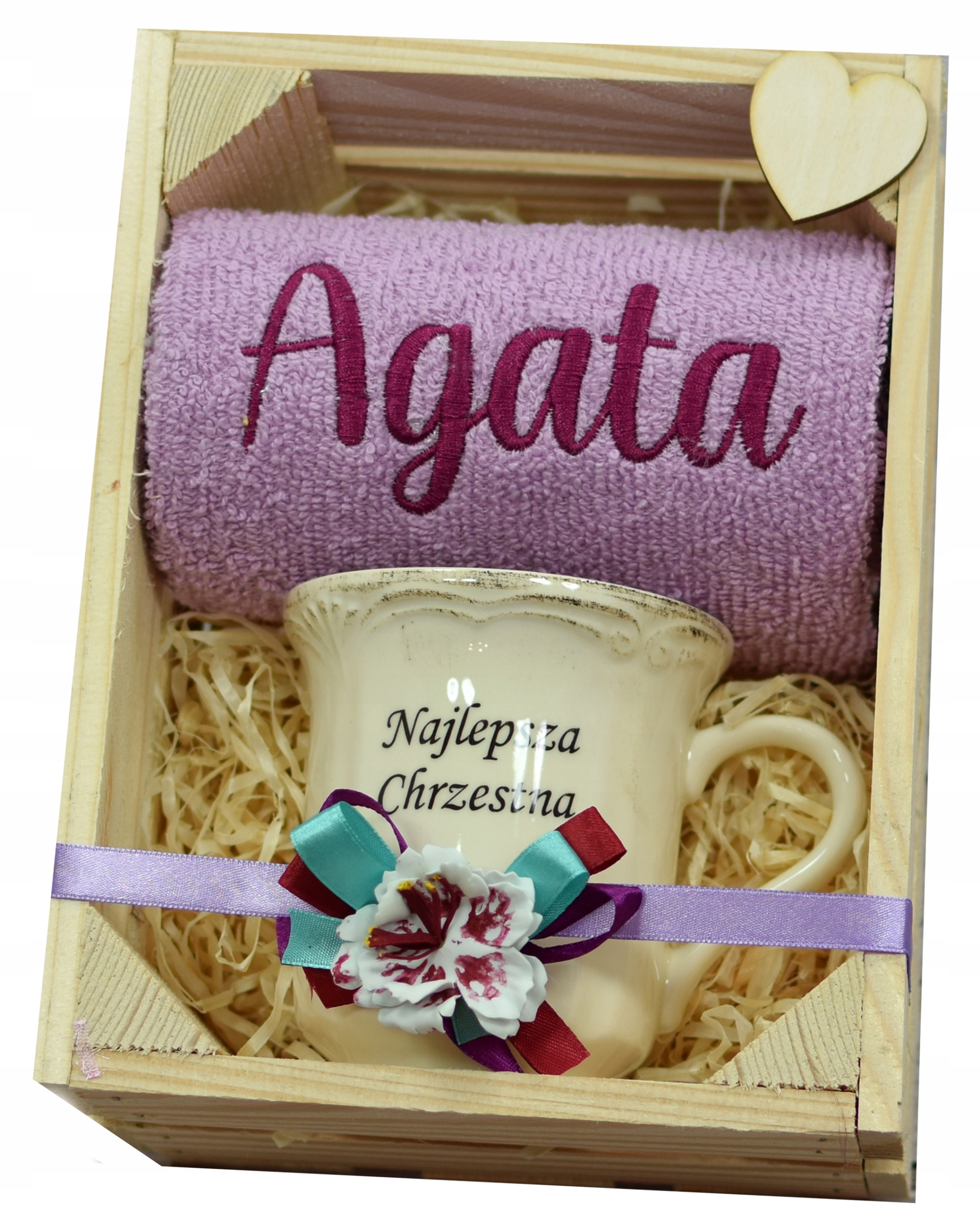 PREZENT dla CHRZESTNEJ Podziękowania na Chrzest (ręcznik prezent dla CHRZESTNEJ) • Cena, Opinie ...