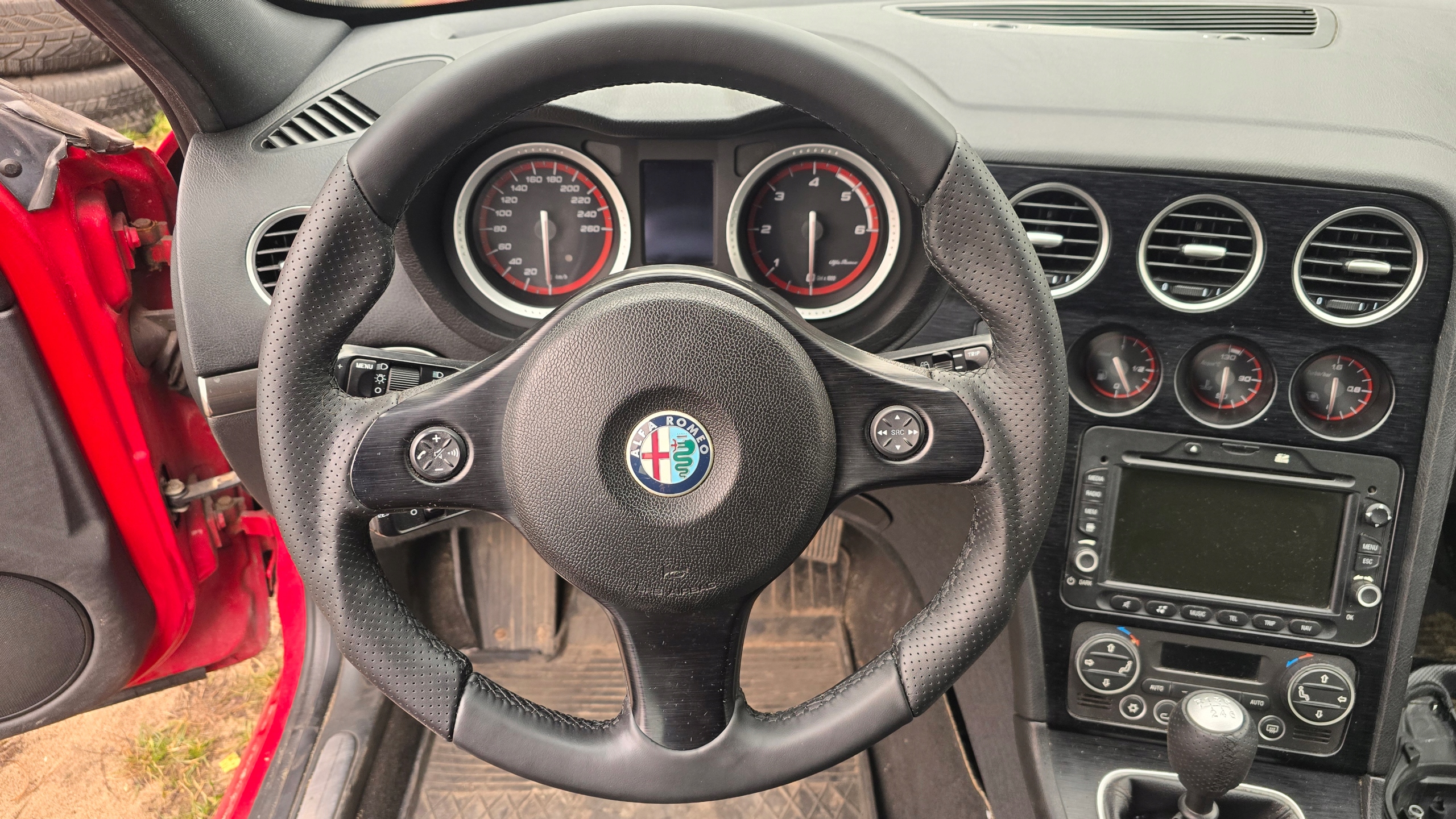 Kierownica Alfa Romeo 159 ti tuning NOWA SKÓRA za 799.00PLN z Trojanów ...