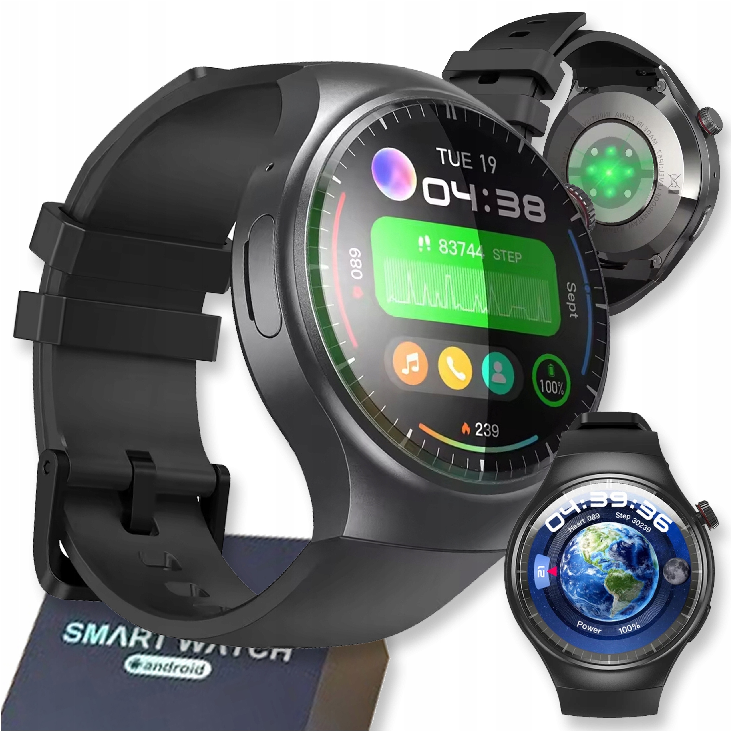 SMARTWATCH ZEGAREK WATCH MENU PL ROZMOWY MĘSKI SMART SPORTOWY GPS SMARTBAND - Sklep, Opinie ...