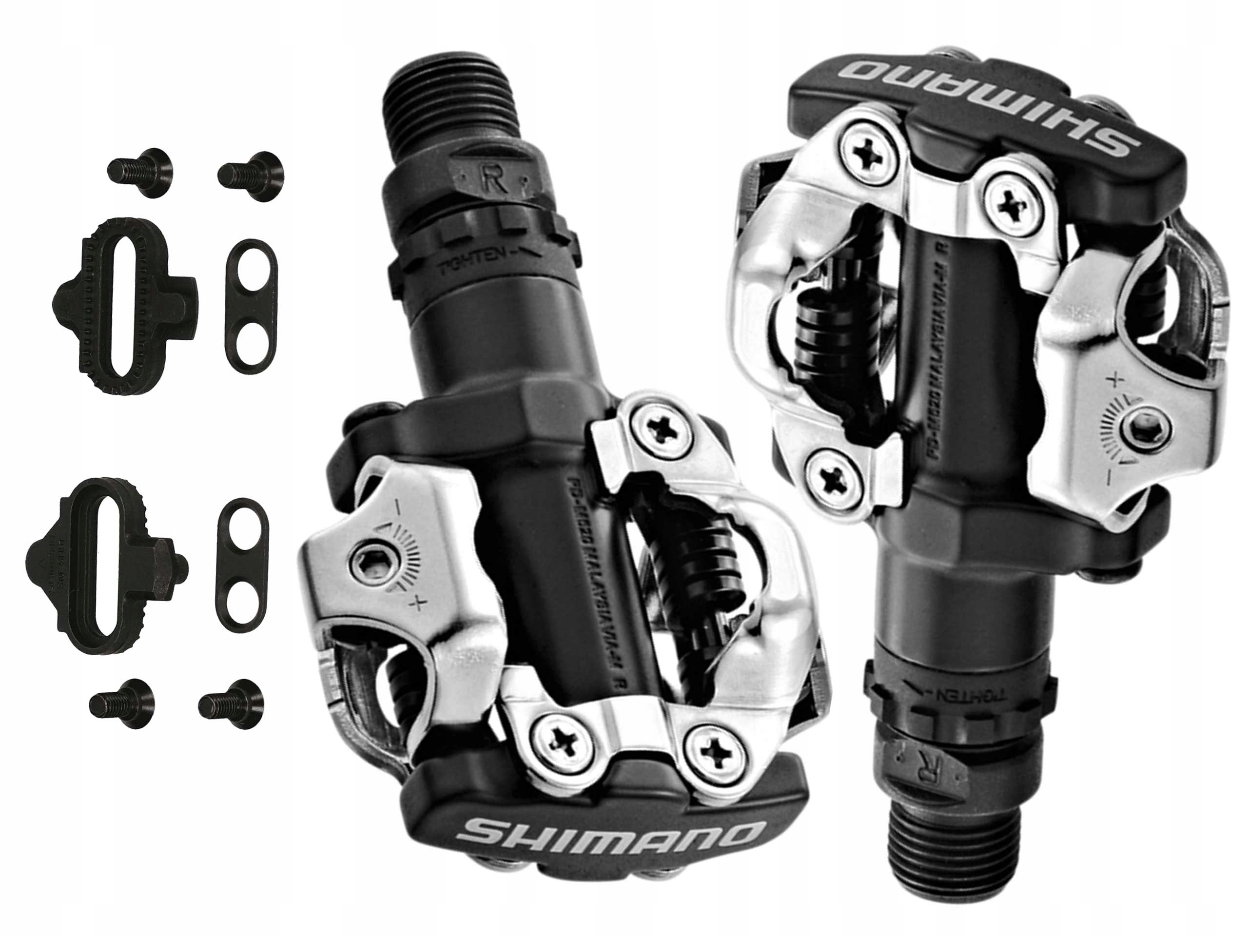 Pedały SPD Shimano PD-M520 mtb czarne + bloki BOX - 4524667060475 ...