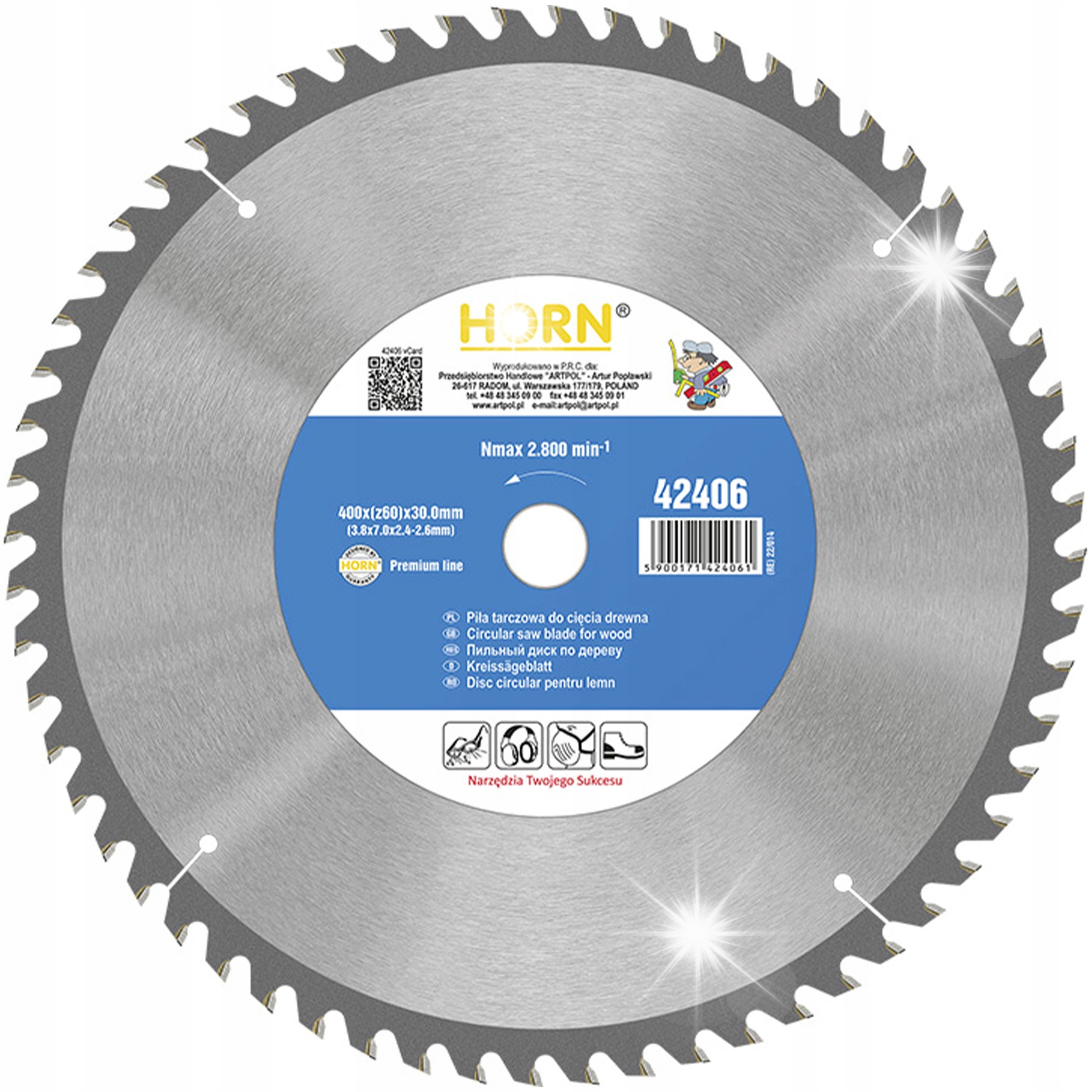 VIDIOVÝ KOTOUČ 400x30,0 PILA NA ŘEZÁNÍ DŘEVA 60 T za 1869.00CZK - Allegro