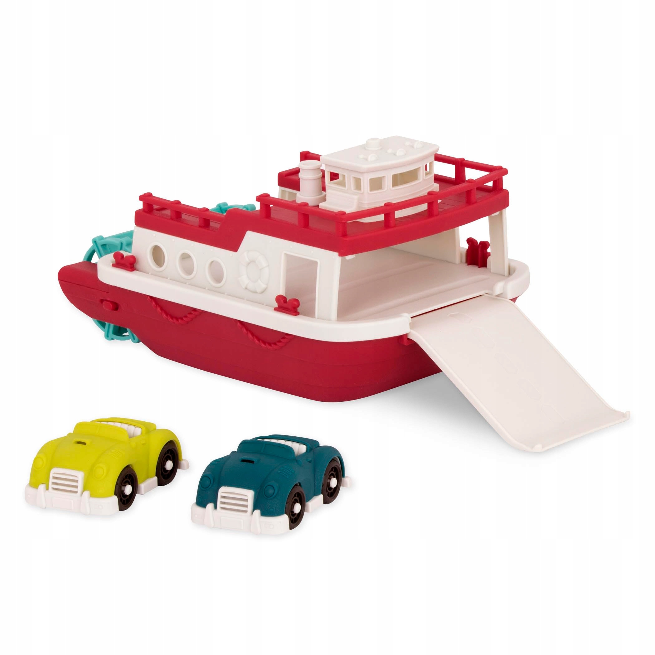 Wonder Wheels - Ferry Floating Bath 100% Recyclable, Toy Boat with Cars ...