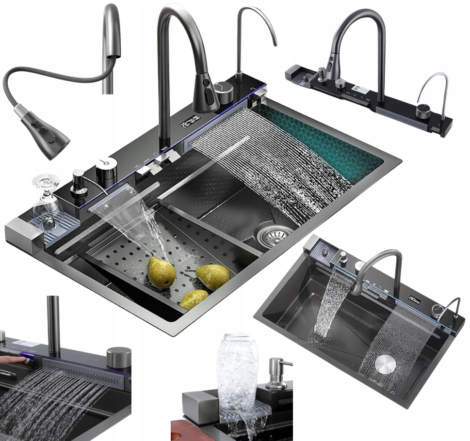 Dřez Dřez MULTIFUNKČNÍ DISPLEJ TERMOSTAT Ocel ČERNÝ za 6912.00CZK - Allegro