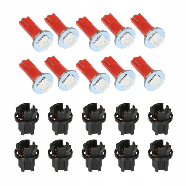 12V Dashboard żarówka T5 LED 5050 SMD Instrument lampa panelowa nieb ... 12V Dashboard żarówka T5 LED 5050 SMD Instrument lampa panelowa nieb ...
