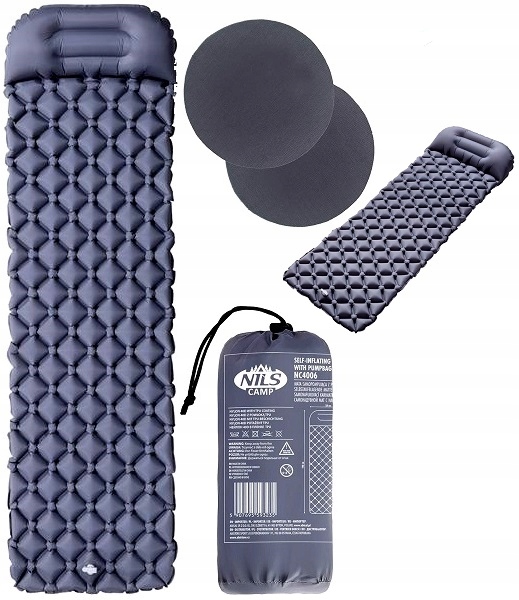 Materac Turystyczny Dmuchany pod Namiot + Pompka - 5906067658732 ...