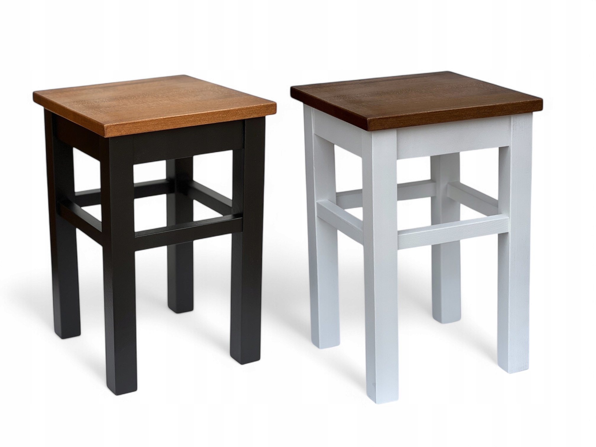 Taboret Taborecikhurt bezbarwny, , biały - sosna, , buk ciemny, buk ...