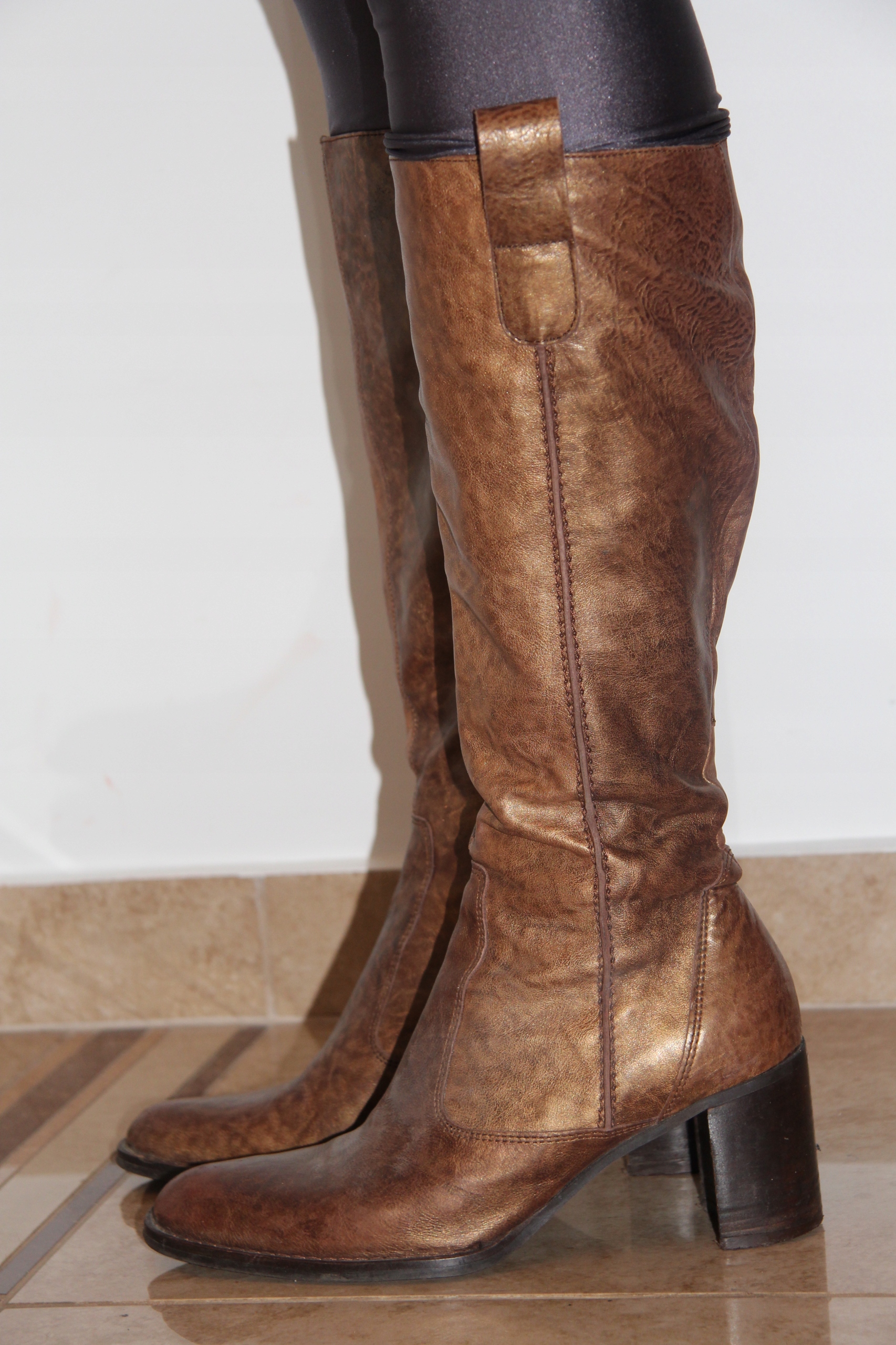 VIA VAI kozaki damskie do kolana słupek rozmiar 37 • Cena, Opinie - Allegro