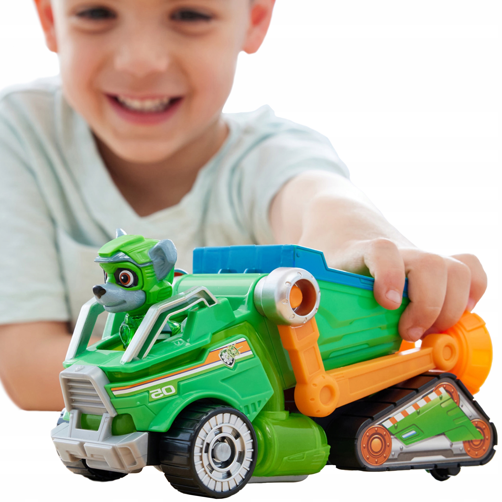 PSI PATROL THE MOVIE WIELKI FILM ZESTAW FIGURKA ROCKY CIĘŻARÓWKA ŚW/DŹW ...