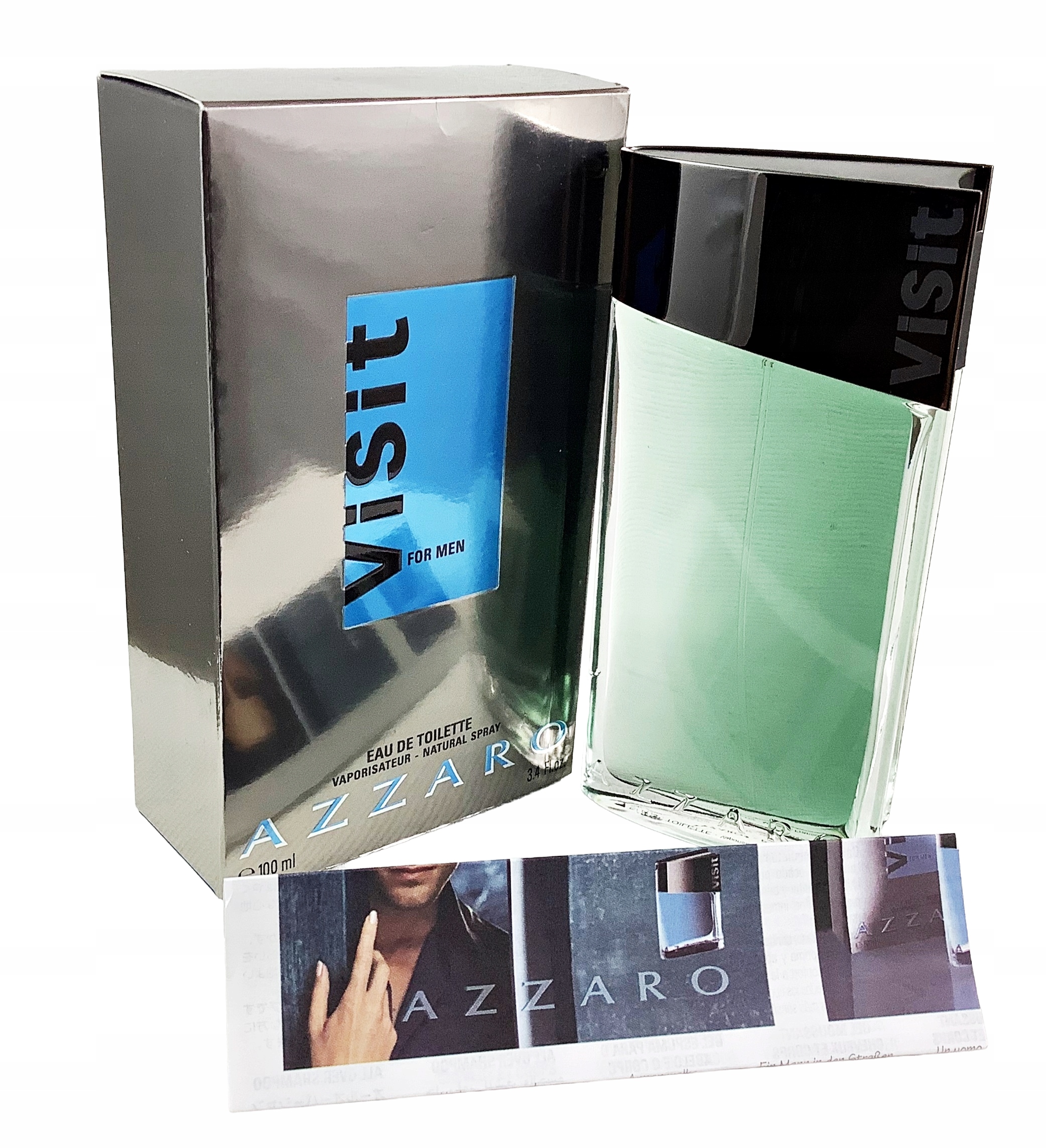 Azzaro Visit For Man 100 ml férfi Eau de Toilette EDT, (3351500950027 ...