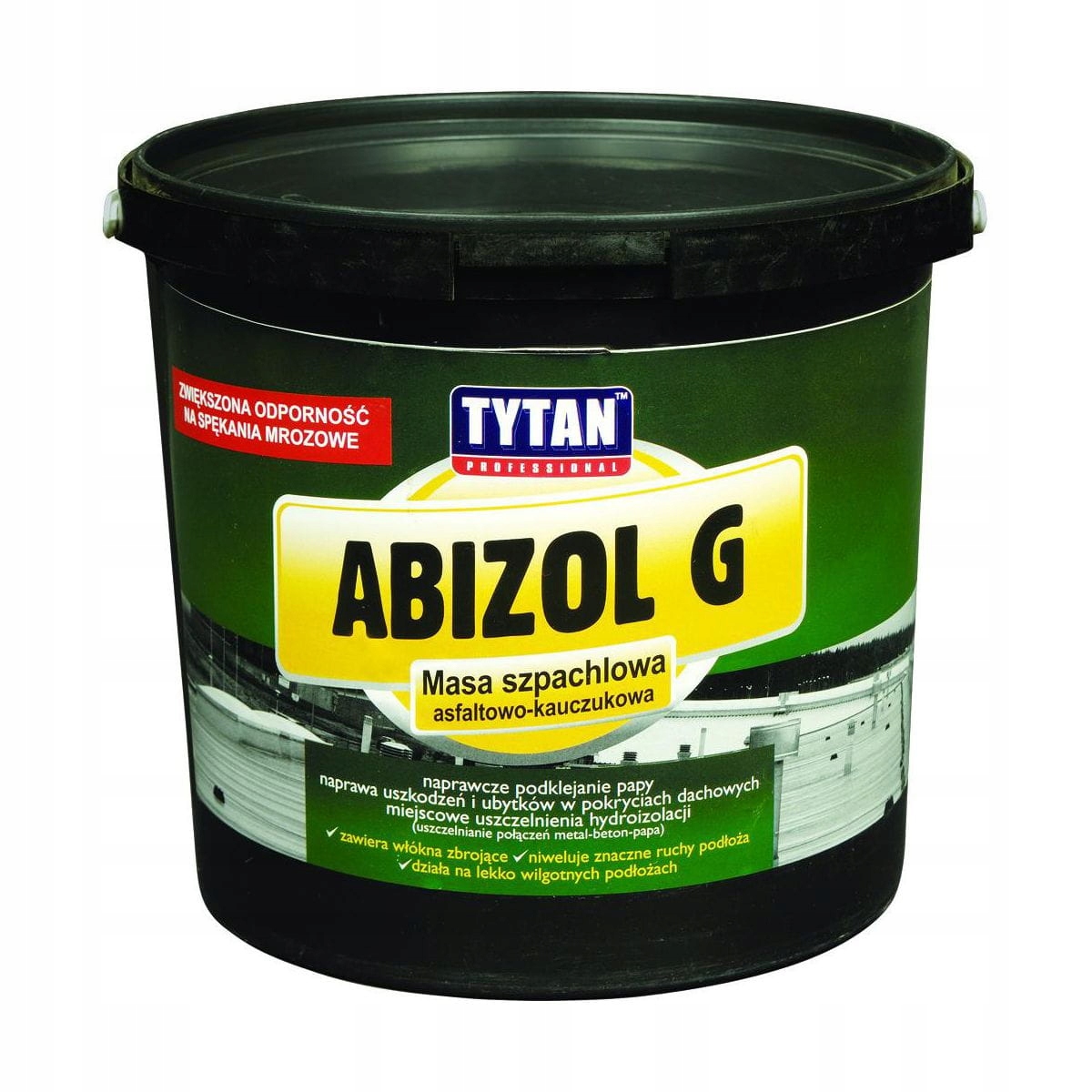 Szpachla dekarska Abizol G masa szpachlowa bitumiczna Tytan 1 kg ...