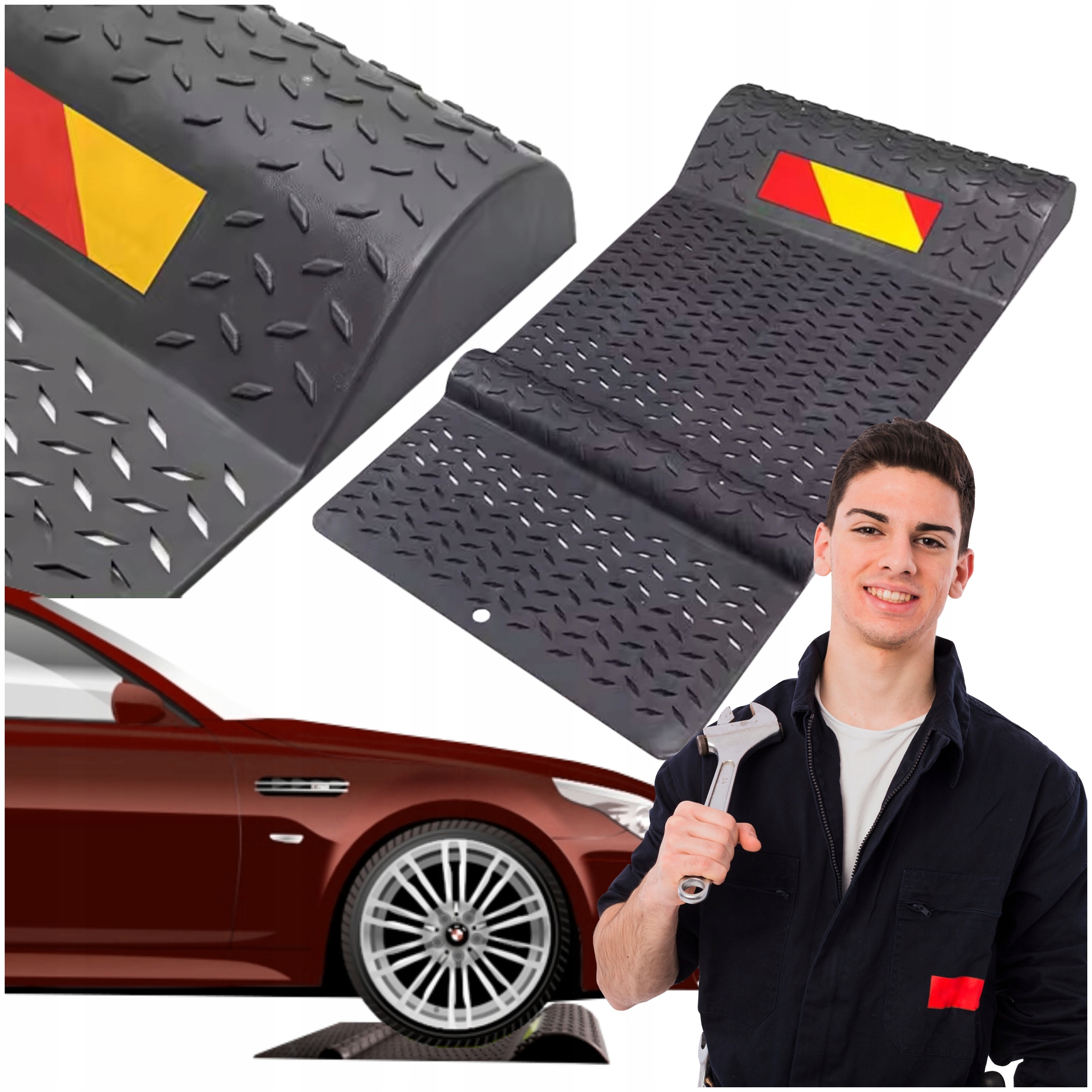 Parkovací asistent, doraz do garáže, zarážka, klín, nájezd, stopky za ...