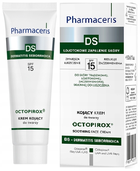 Pharmaceris DS Octopirox Kojący krem do twarzy SPF 15 30ml ...
