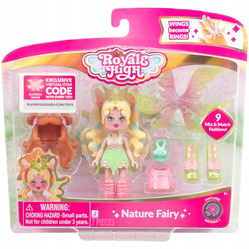 ROYALE HIGH FIGURA NATURE FAIRY DELUXE JÁTÉKBABA + KIEGÉSZÍTŐK ...