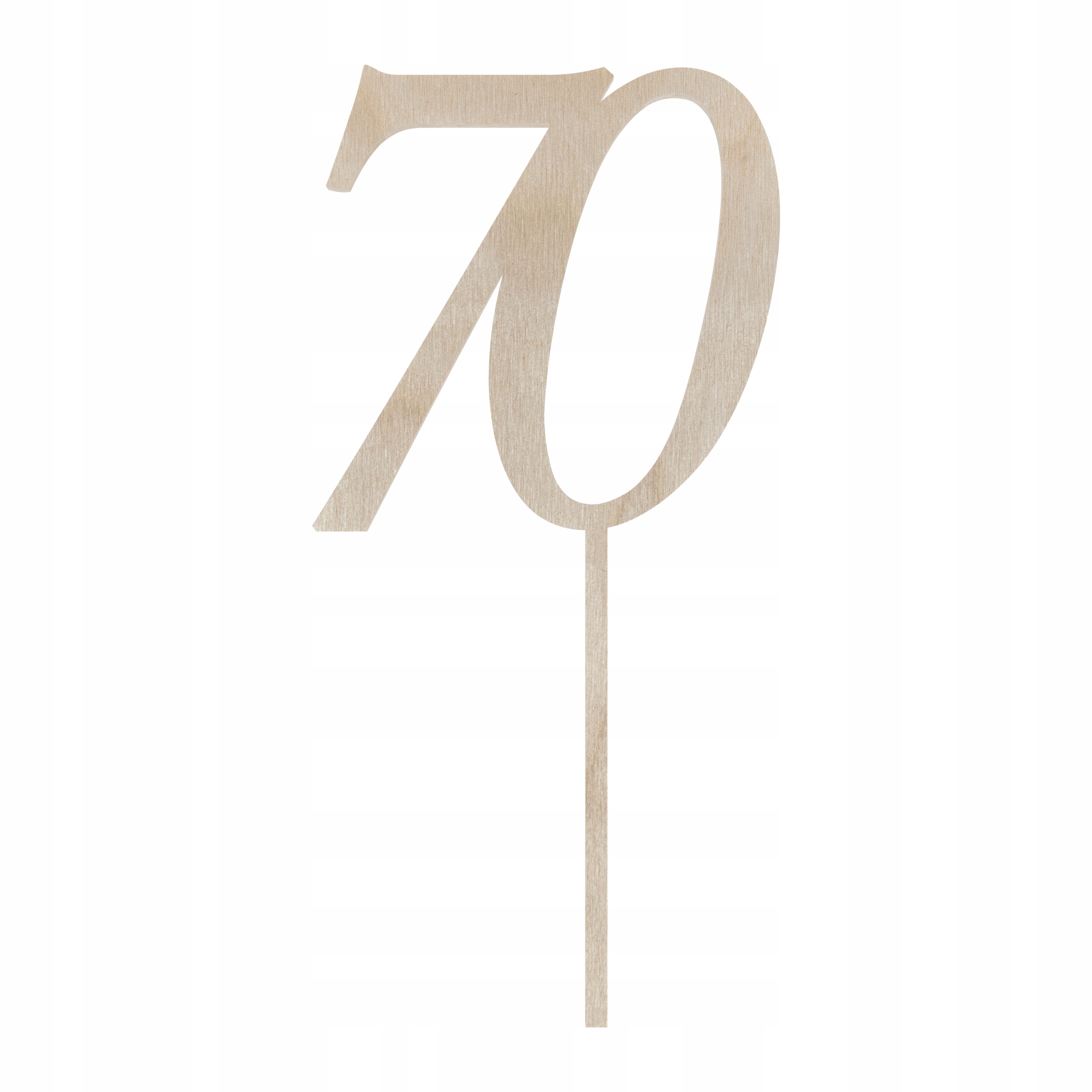 TOPPER NA TORT 70 SIEDEMDZIESIĄTKA JUBILEUSZ URODZINY DO KWIATÓW TOPER ...