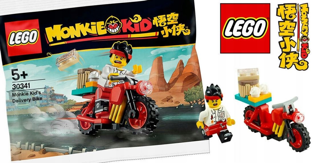 30341 Polybag Lego Monkie Kid Delivery Bike MISB - Allegro