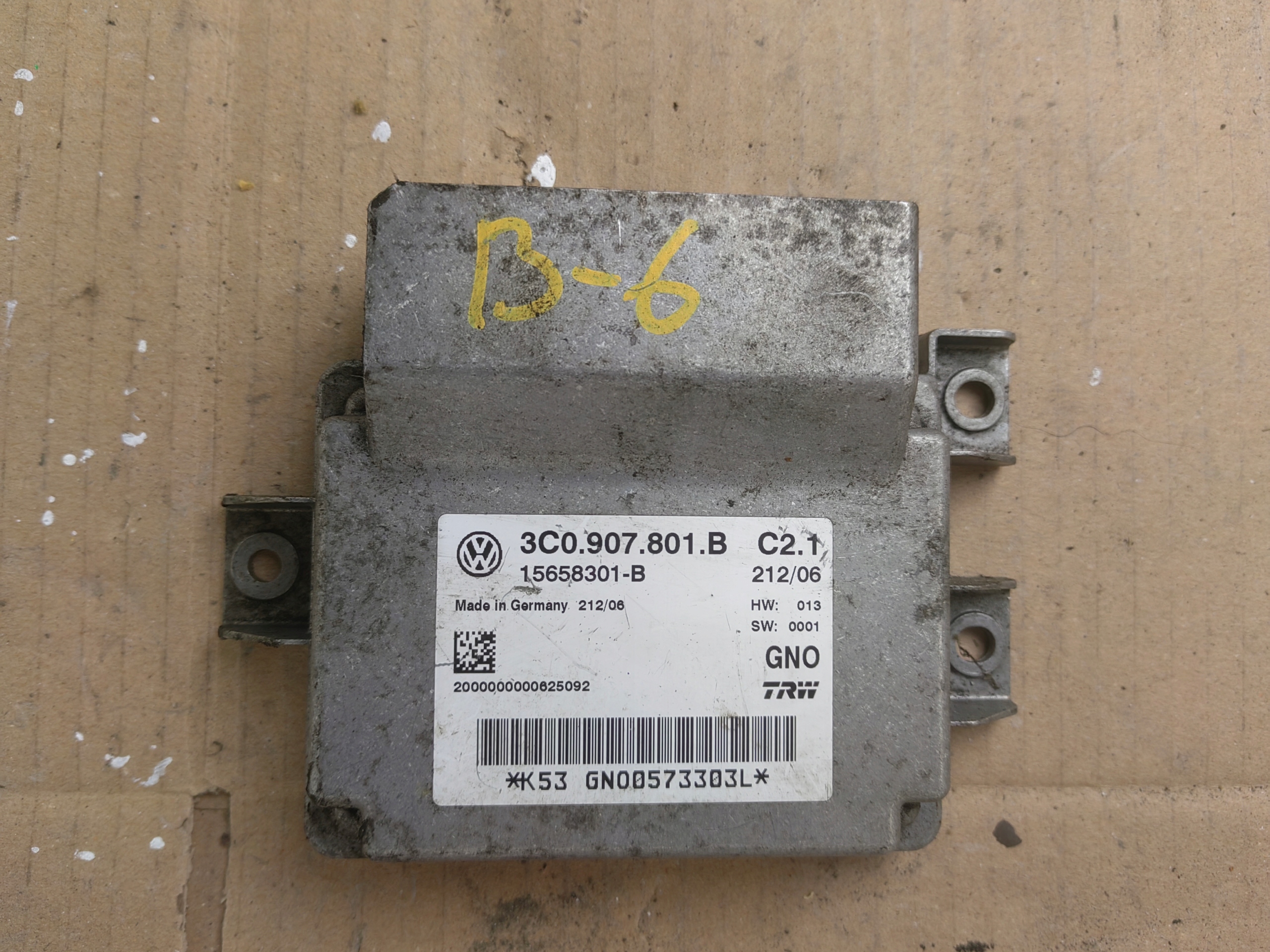 MODUŁ STEROWNIK HAMULCA RĘCZNEGO 3C0907801B VW PASSAT B6 3C0.907.801.B za 299 zł z Łęczna ...