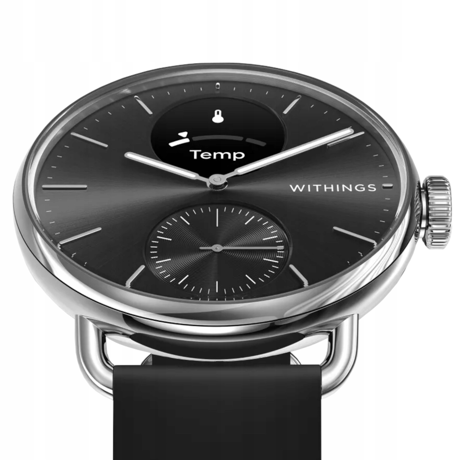 Withings Scanwatch 2 zegarek smartwatch puls EKG temperatura 38mm stal ...