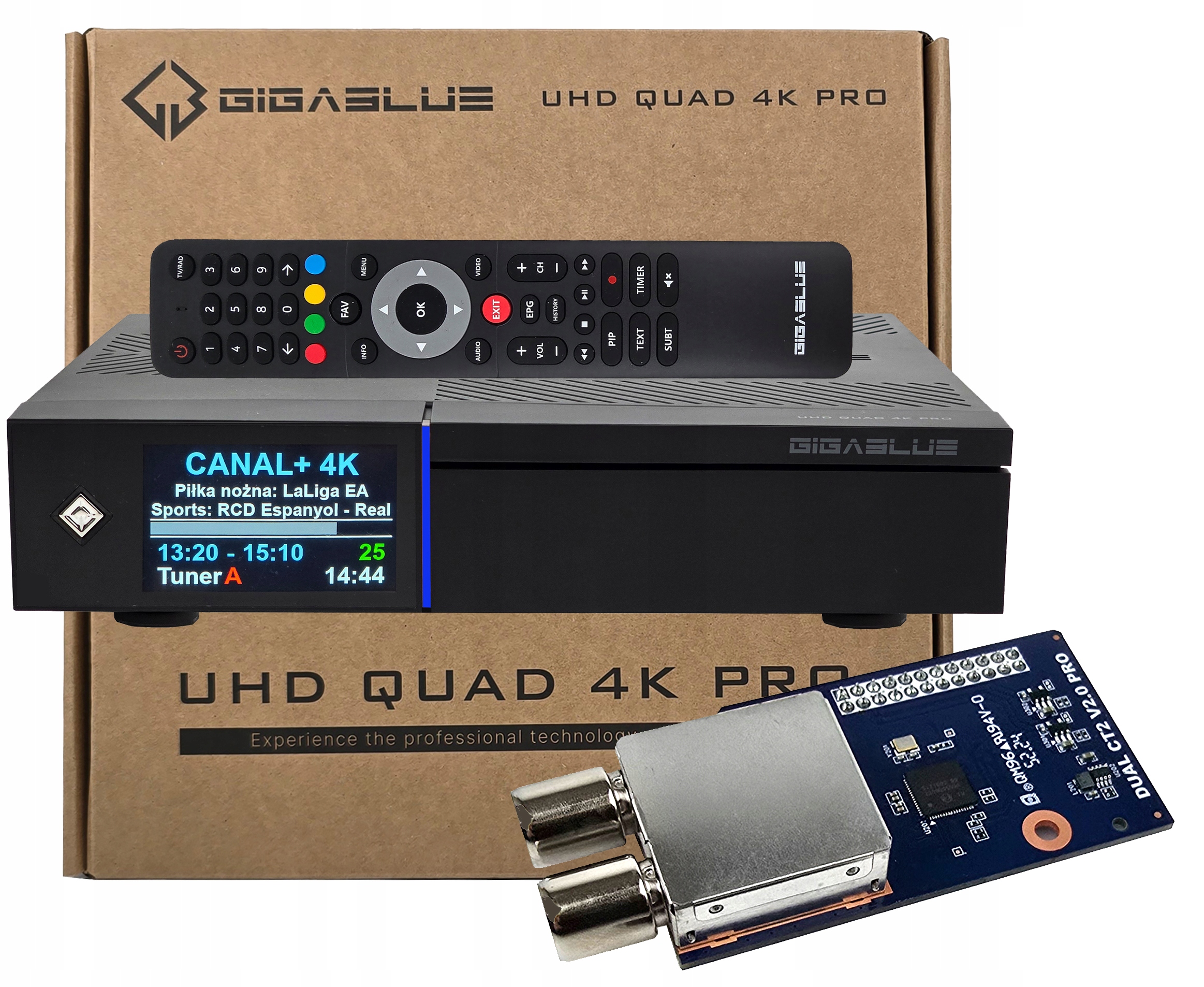 Dekoder DVB-S2 Gigablue QUAD 4K PRO - Sklep, Opinie, Cena w Allegro