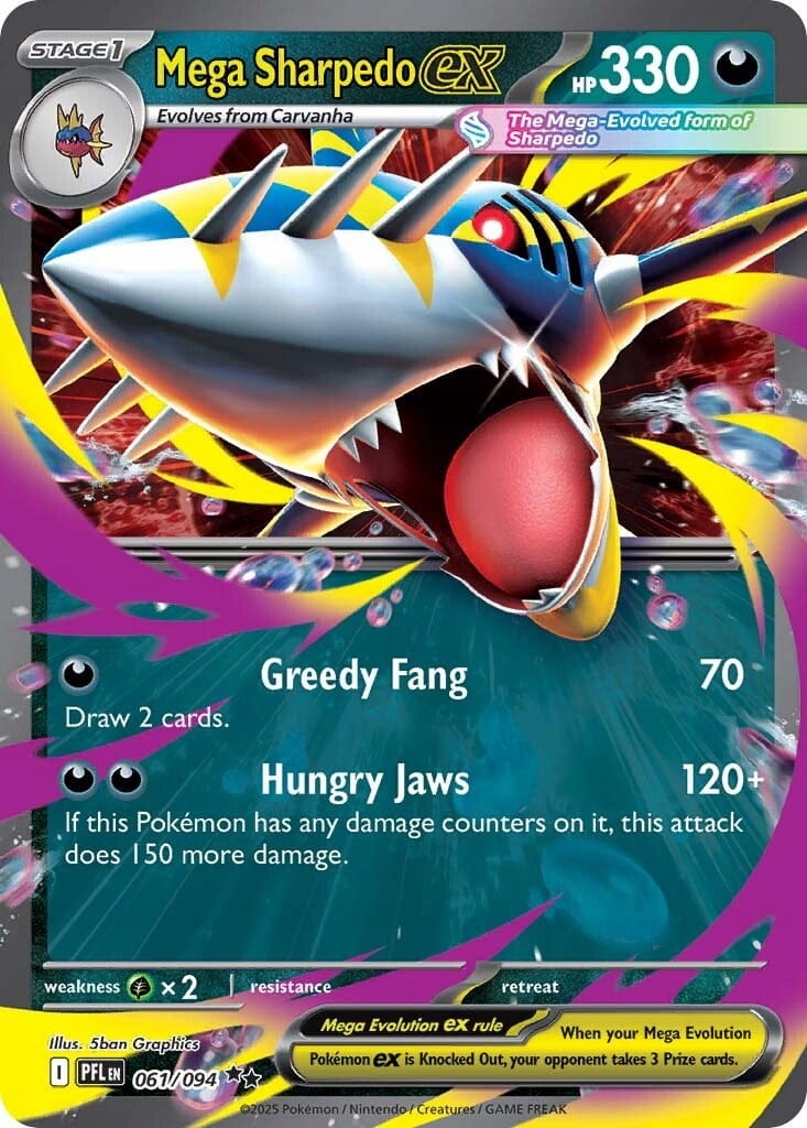 Mega Sharpedo ex (PFL 061) - Phantasmal Flames - Stan: Nowy 13.00PLN - Sklepy, Opinie, Ceny w ...