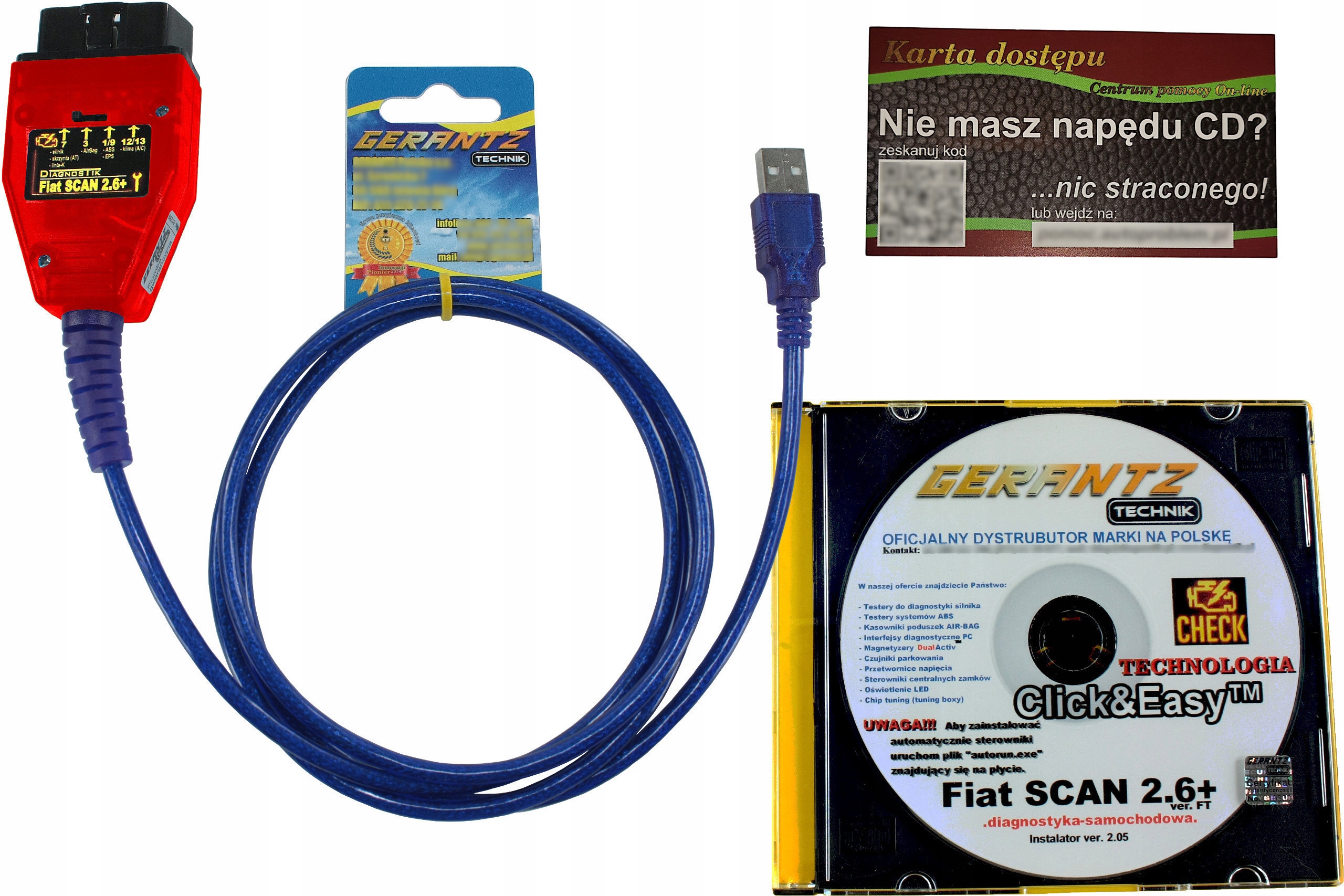 INTERFEJS MultiECUScan FIAT, ALFA-ROMEO, LANCIA OBD2 Pełna diagnoza ...