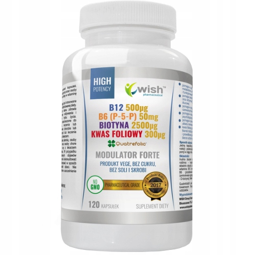 WITAMINA B12 B9 B7 B6 FOLIAN P-5-P MODULATOR FORTE (5905279219984 ...