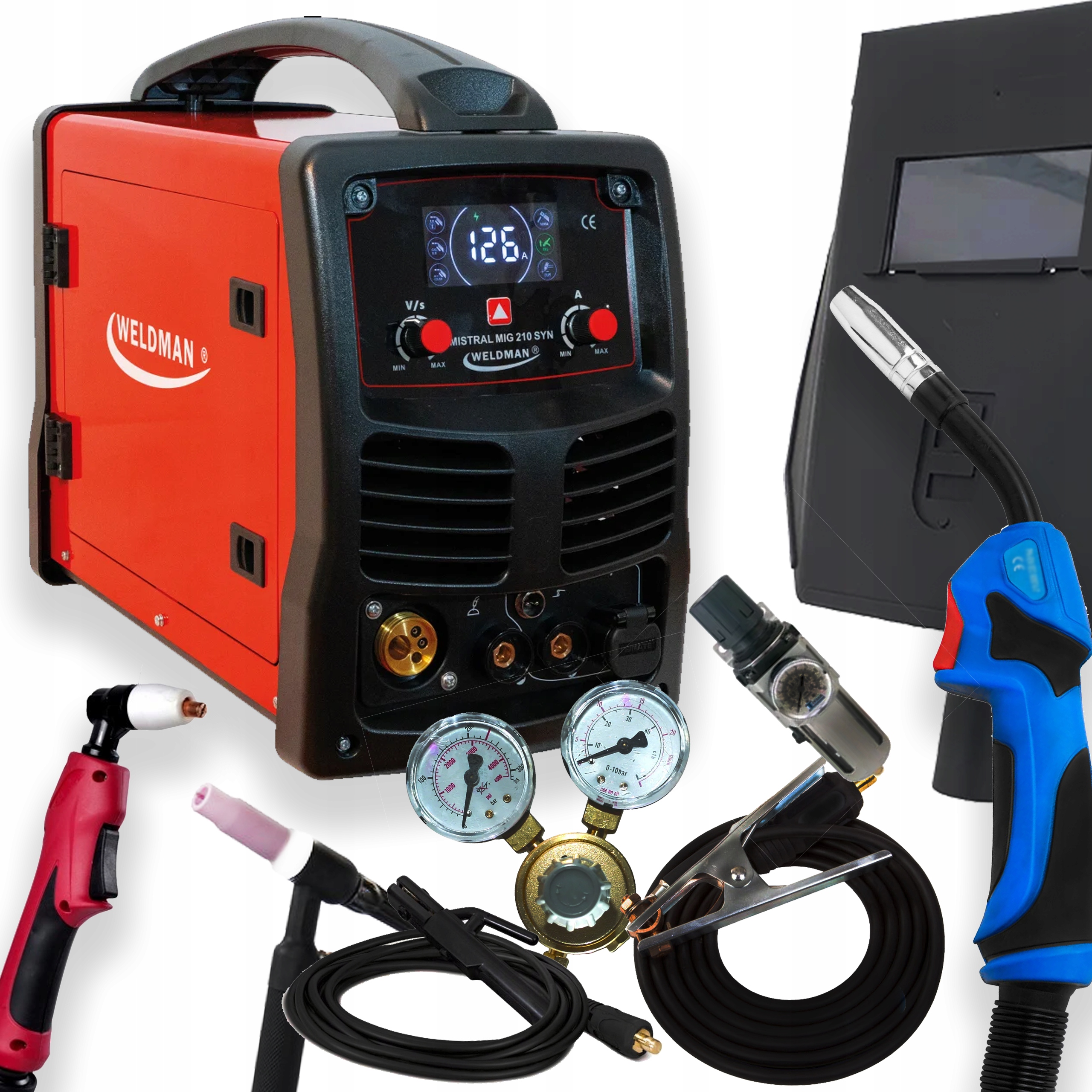 Półautomat spawalniczy MIG/MAG, MMA, TIG Weldman 40-200 A 230 V (5902701751845) • Cena, Opinie ...