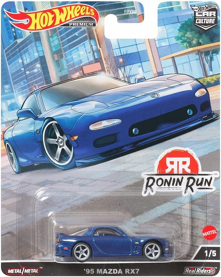 HOT WHEELS 95 MAZDA RX7 RONIN RUN PREMIUM 1/5 1:64 13130758323 - Allegro.pl