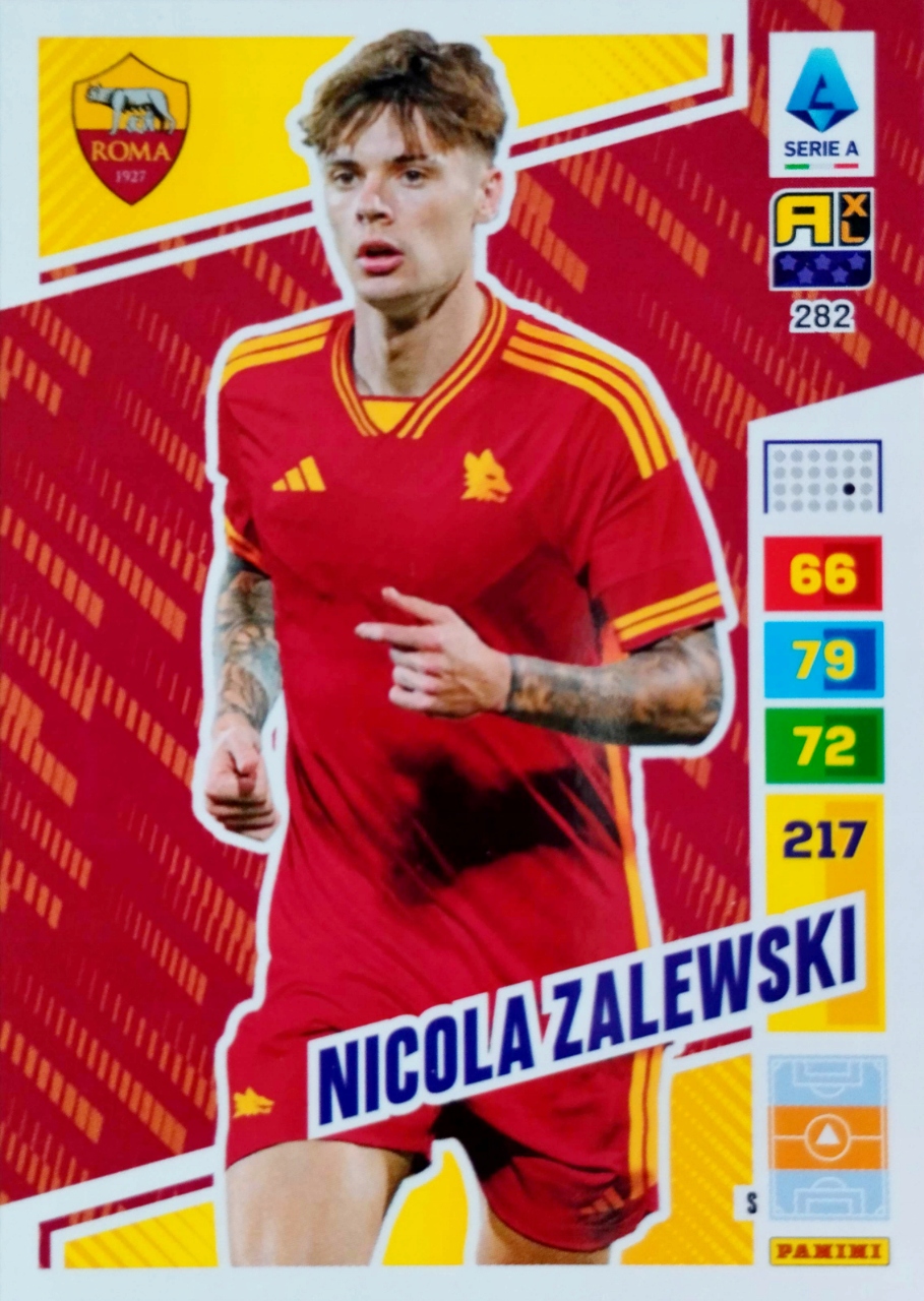 PANINI CALCIATORI LIGA WŁOSKA 2023 - 2024 282 NICOLA ZALEWSKI ROMA ... PANINI CALCIATORI LIGA WŁOSKA 2023 - 2024 282 NICOLA ZALEWSKI ROMA ...