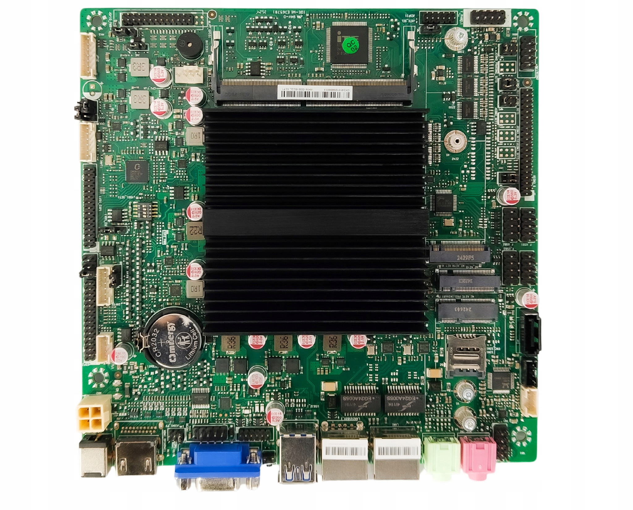 Ipari Mini-ITX alaplap Intel N100 processzorral, 6x COM, 2x LAN, M.2 ...