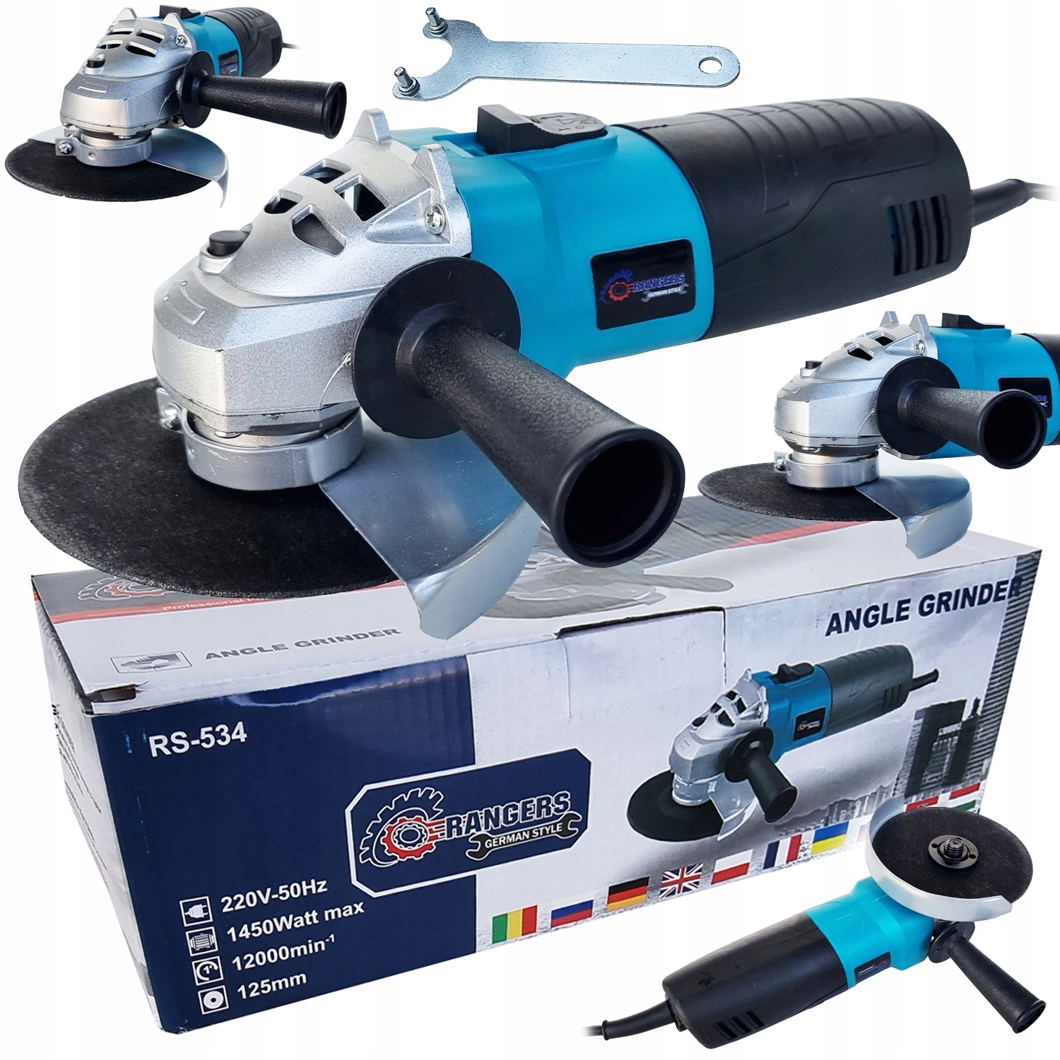 RS SZLIFIERKA KĄTOWA 125mm KĄTÓWKA DIAX 1450W (rs534) • Cena, Opinie ...