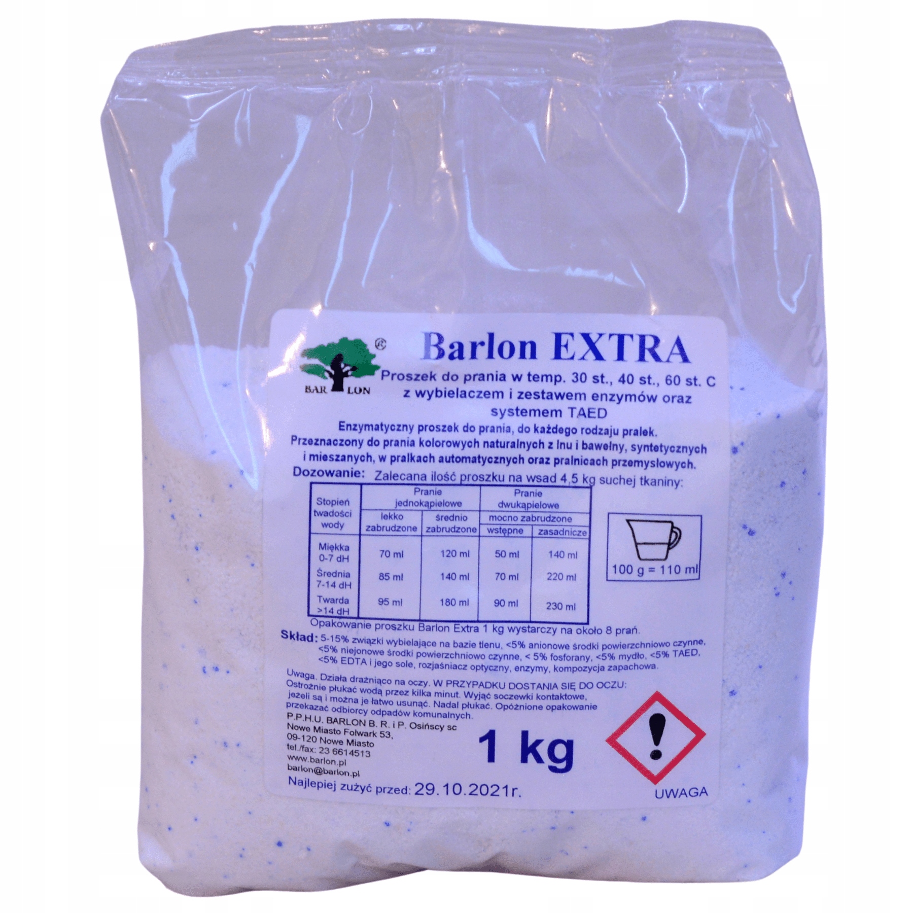 Proszek do prania Extra TAED 1 kg Barlon 14481826060 - Allegro.pl