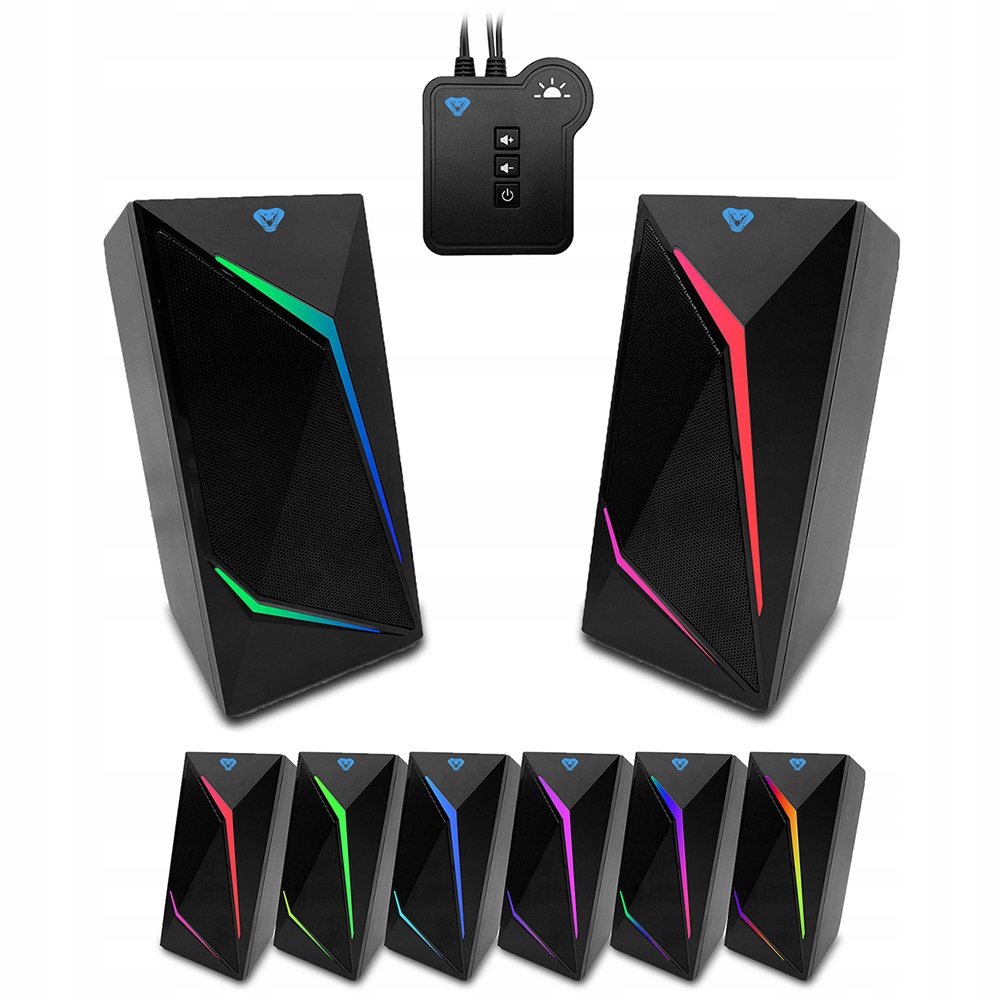 REDRAGON PC reproduktory pro notebook 2.0 RGB, LED, Jack, USB Set - Allegro